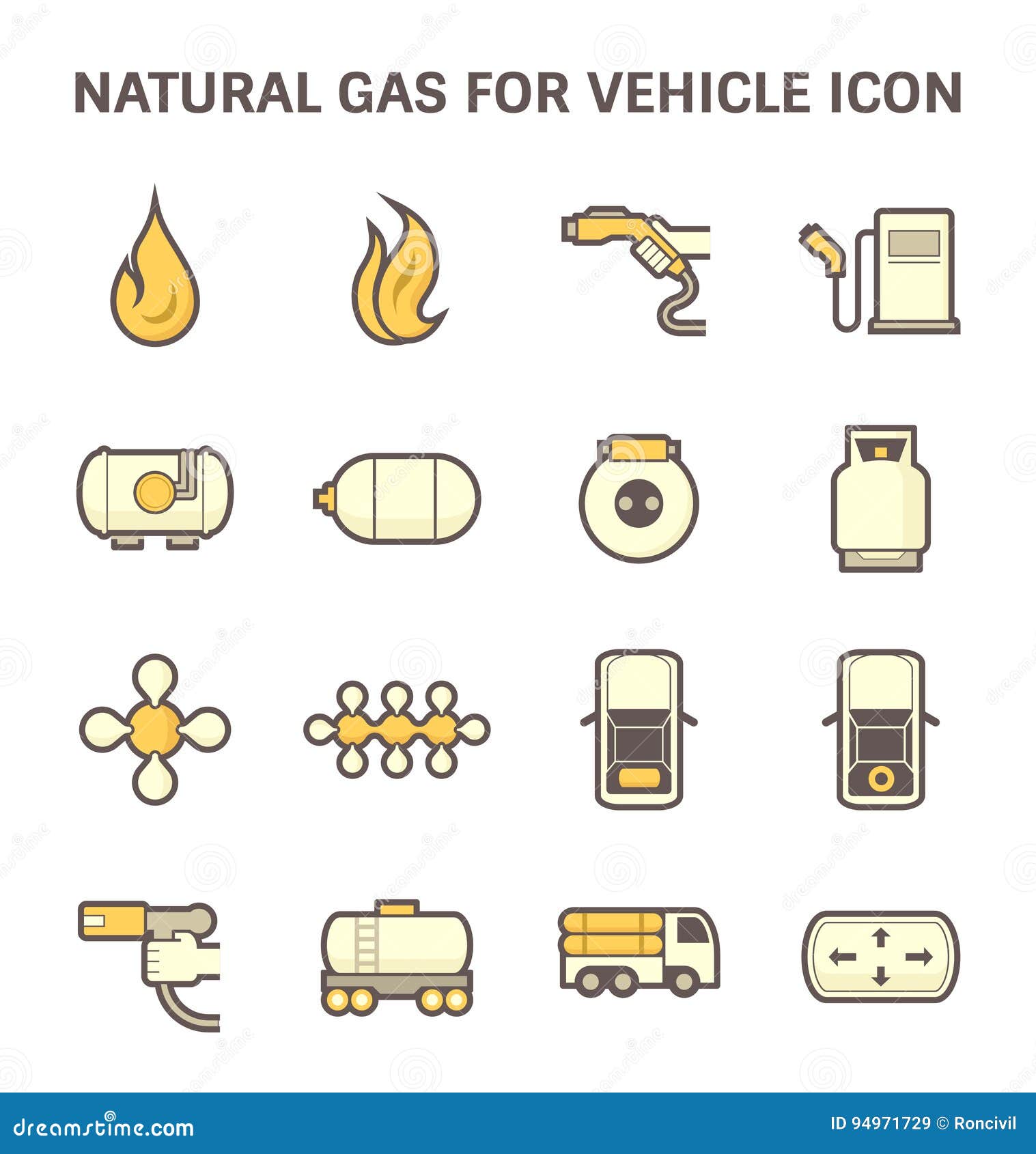 Icono del gas natural ilustración del vector. Ilustración de ...