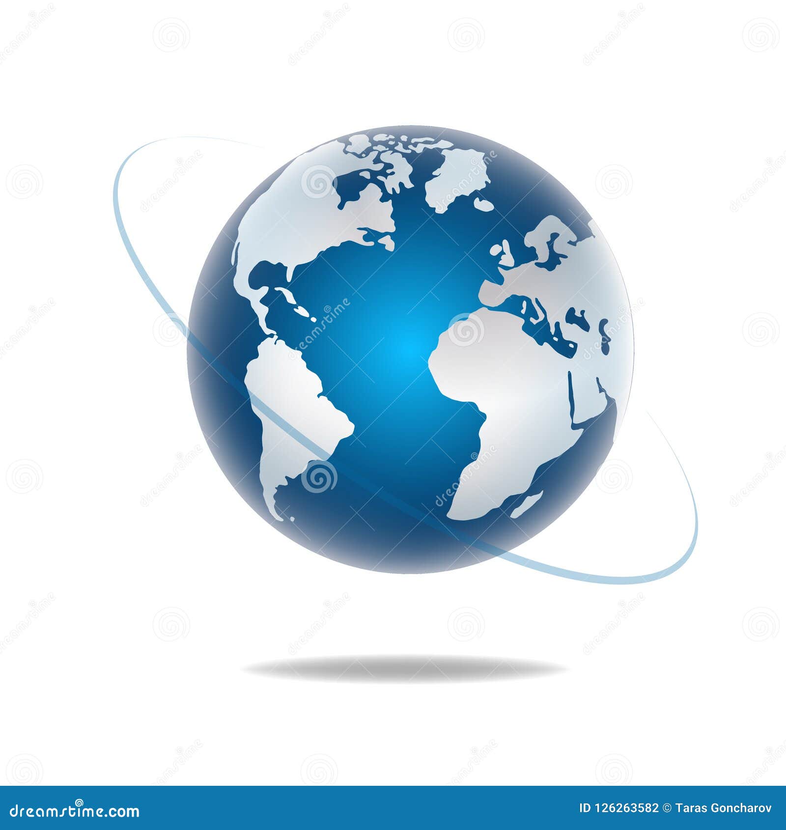 Icono Del Globo Del Vector Del Mundo Ilustración del Vector ...