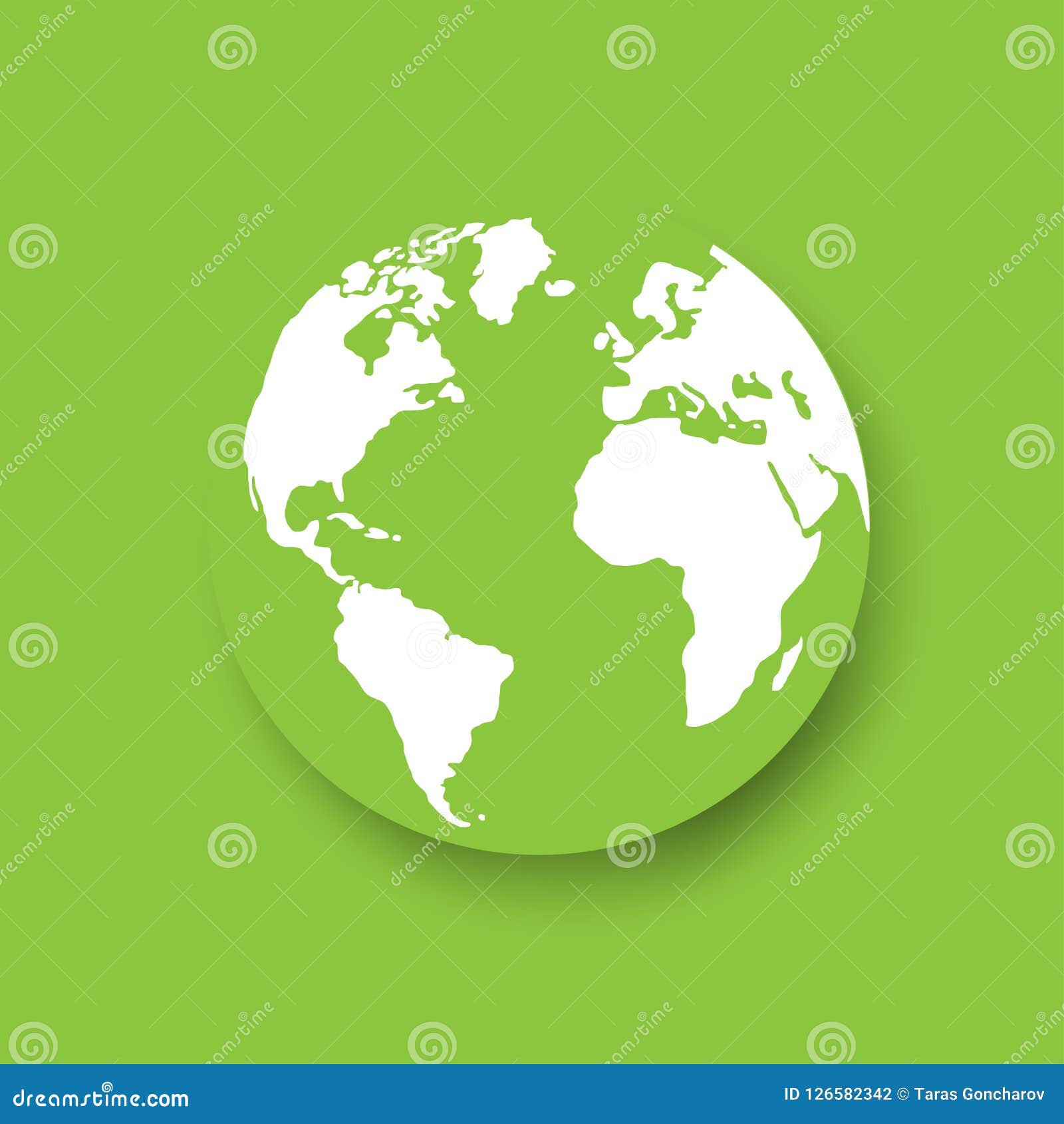 Icono Del Globo Del Vector Del Mundo Ilustración del Vector ...