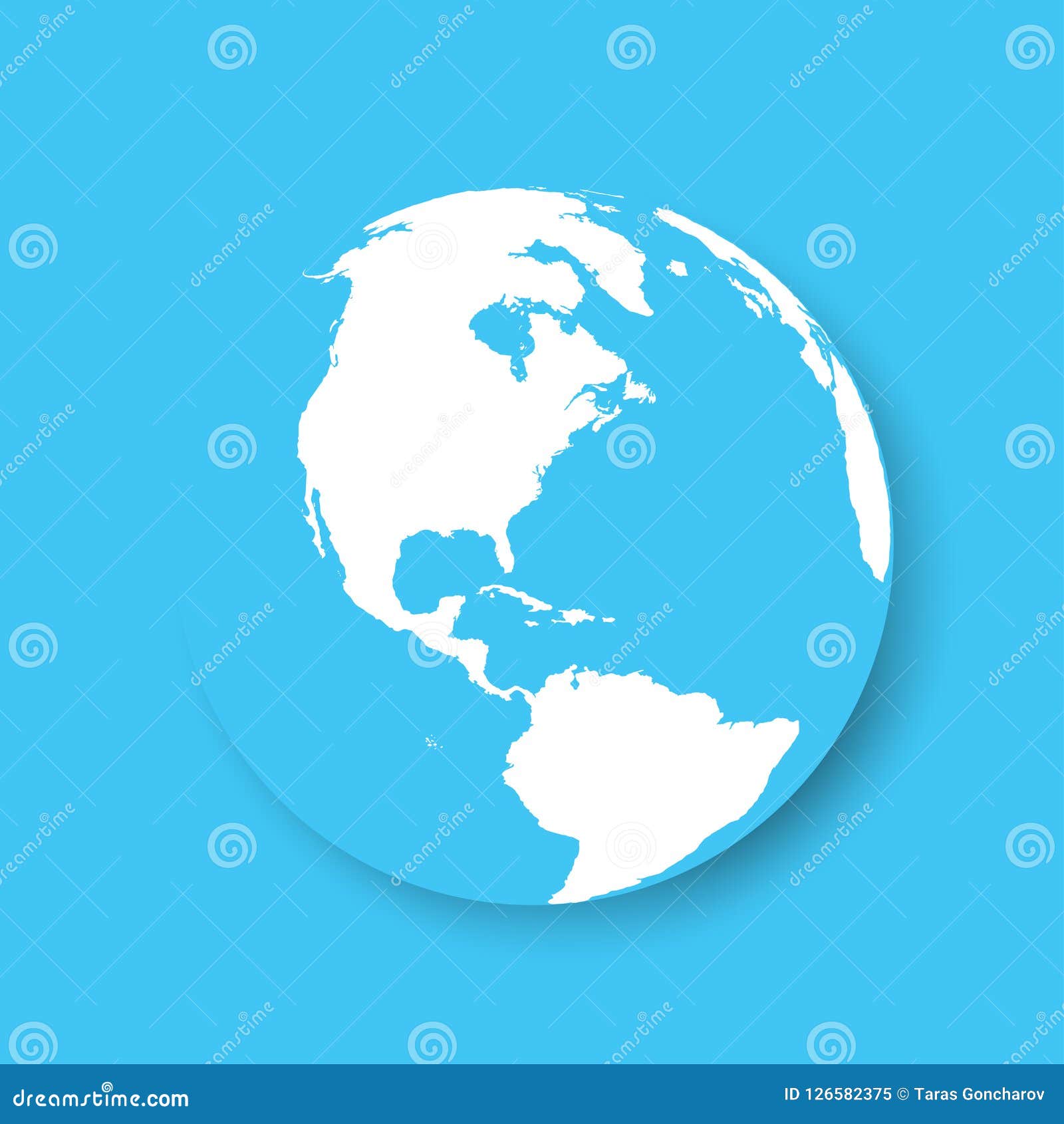 Icono Del Globo Del Vector Del Mundo Ilustración del Vector ...