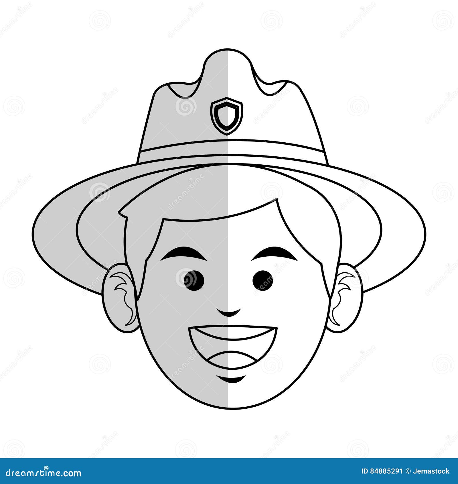 Icono Del Guardabosques Del Bosque Ilustración del Vector - Ilustración ...