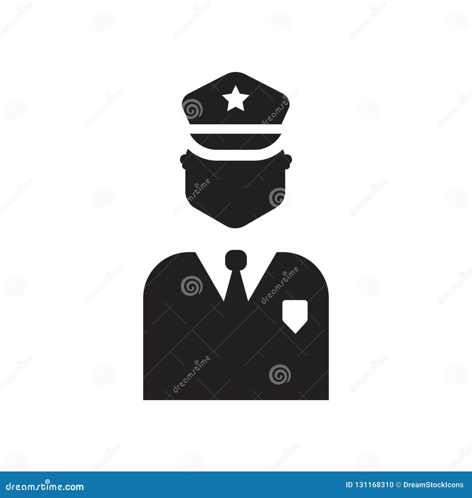 Icono Del Guardia De Seguridad Ilustración del Vector - Ilustración de ...
