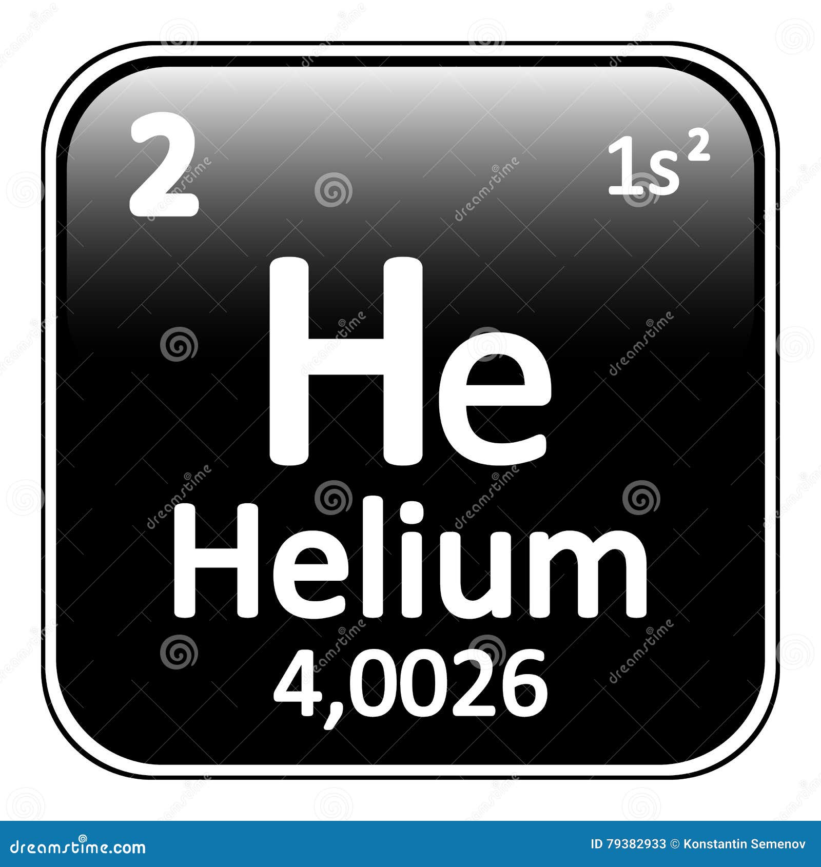 Helio Elemento Pin En Tabla Periódica. Elementos Químicos. Periodic ...