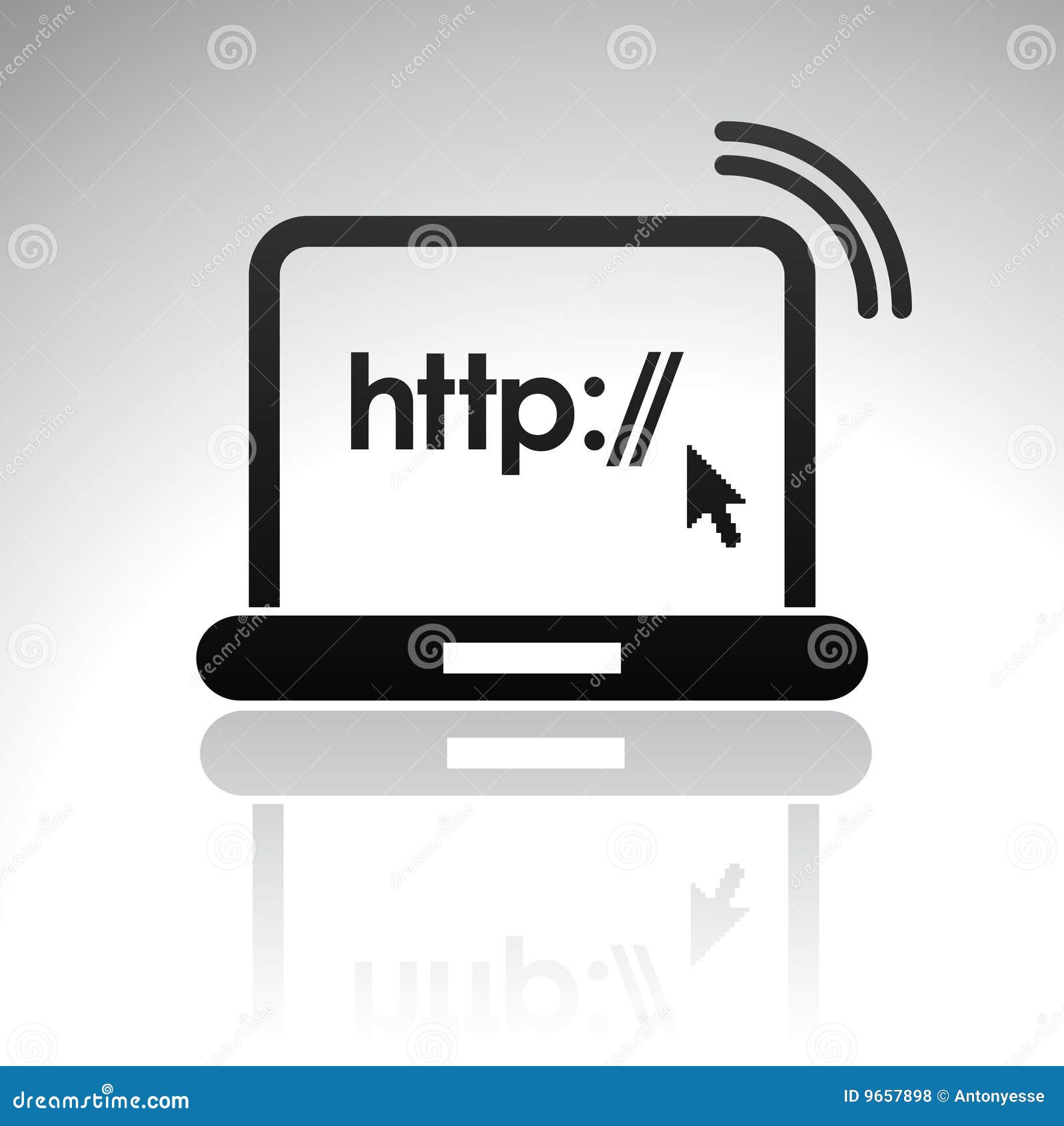 Icono del HTTP ilustración del vector. Ilustración de aislado - 9657898