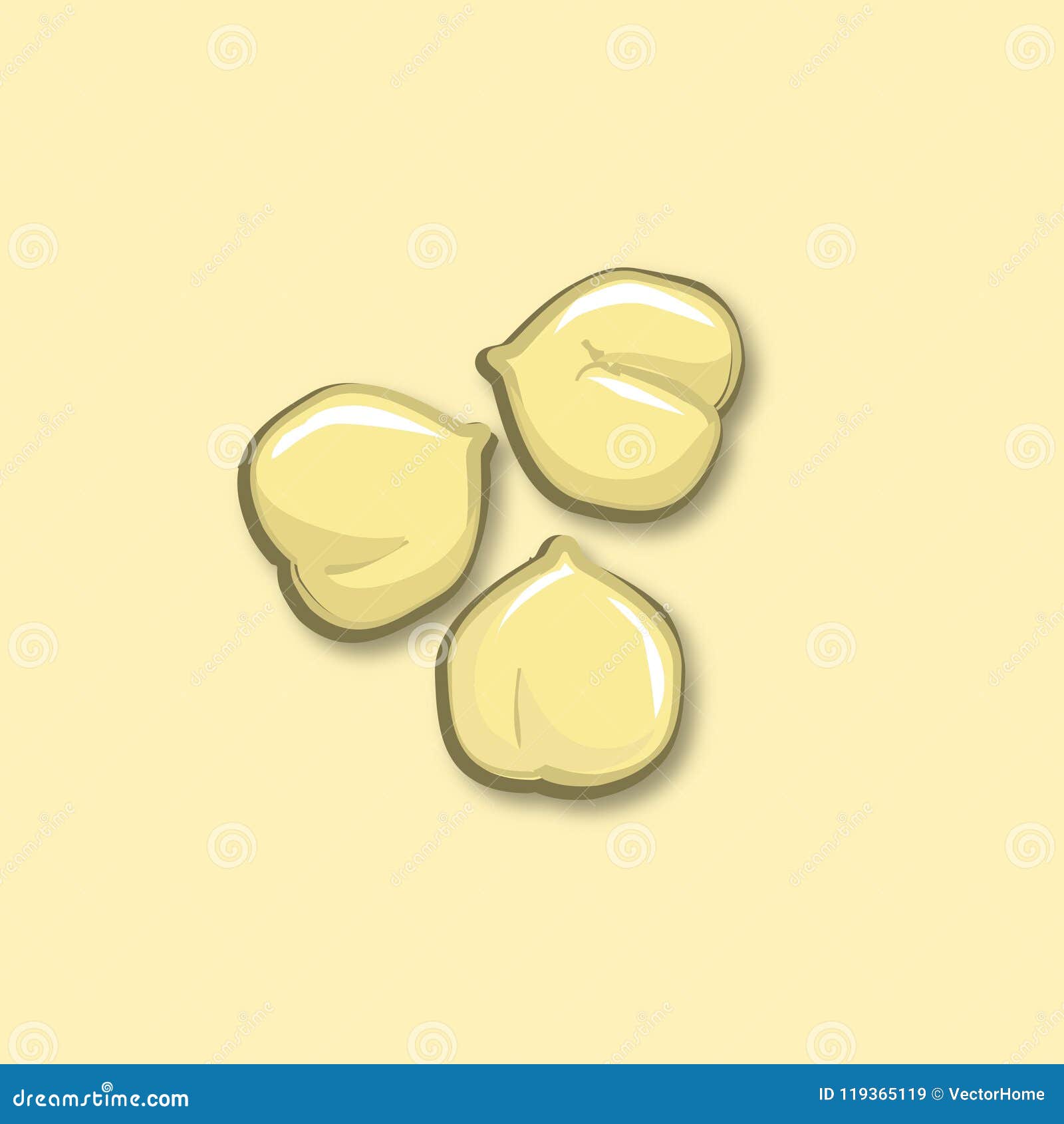 Icono Del Hummus De Los Garbanzos, Ejemplo Del Vector Ilustración del ...