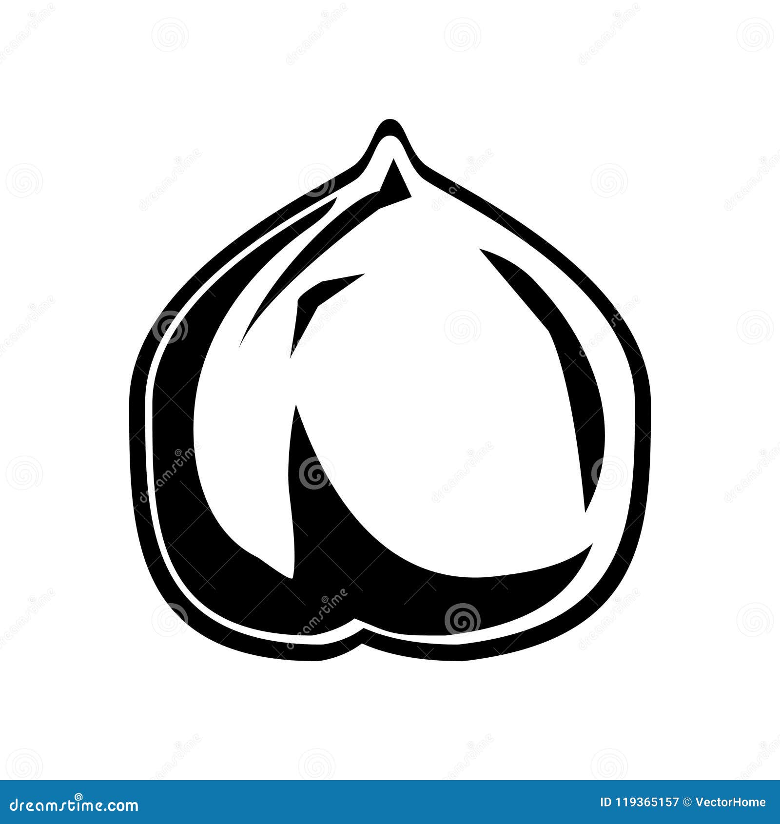 Icono Del Hummus De Los Garbanzos, Ejemplo Del Vector Ilustración del ...