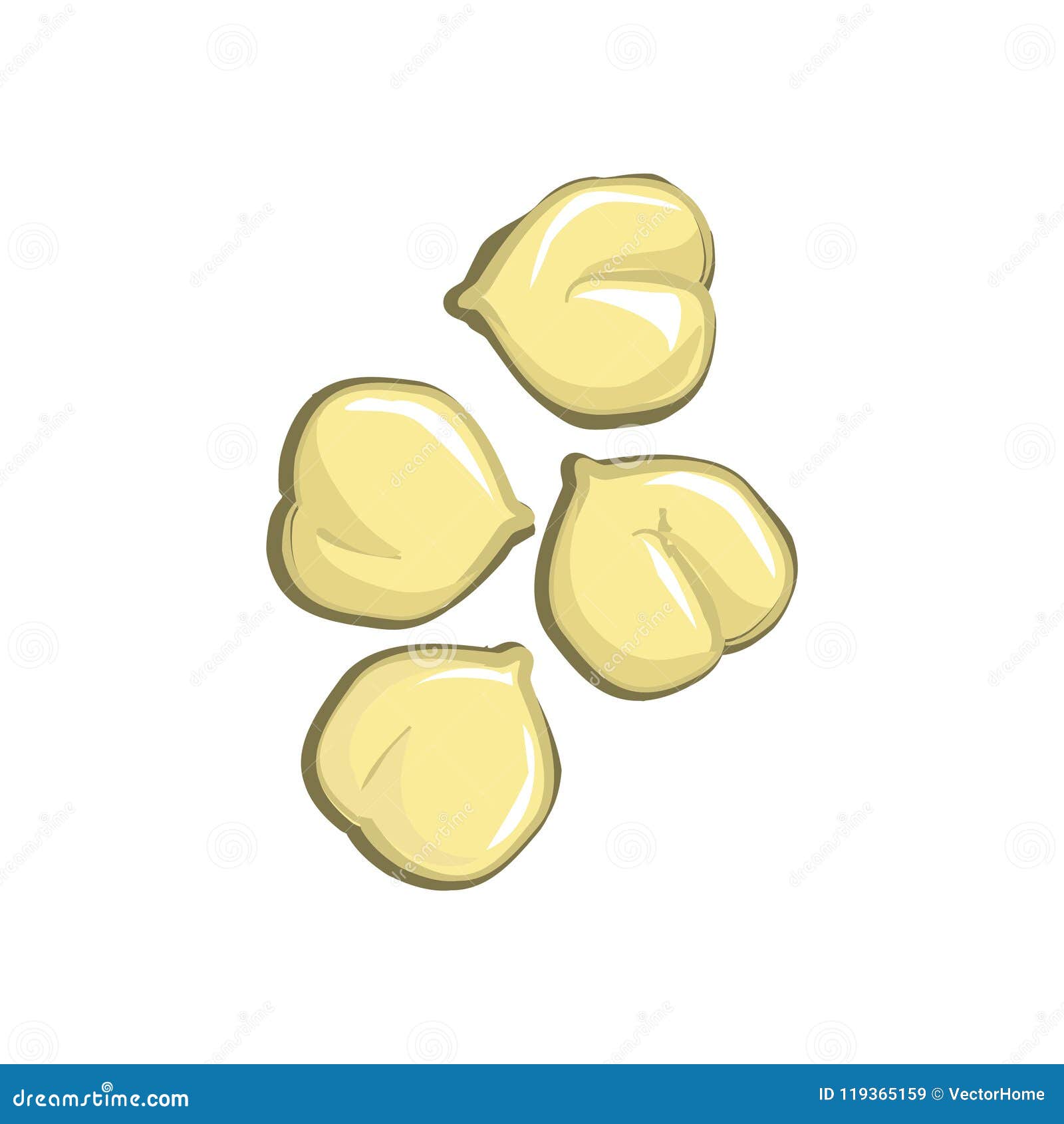 Icono Del Hummus De Los Garbanzos, Ejemplo Del Vector Ilustración del ...