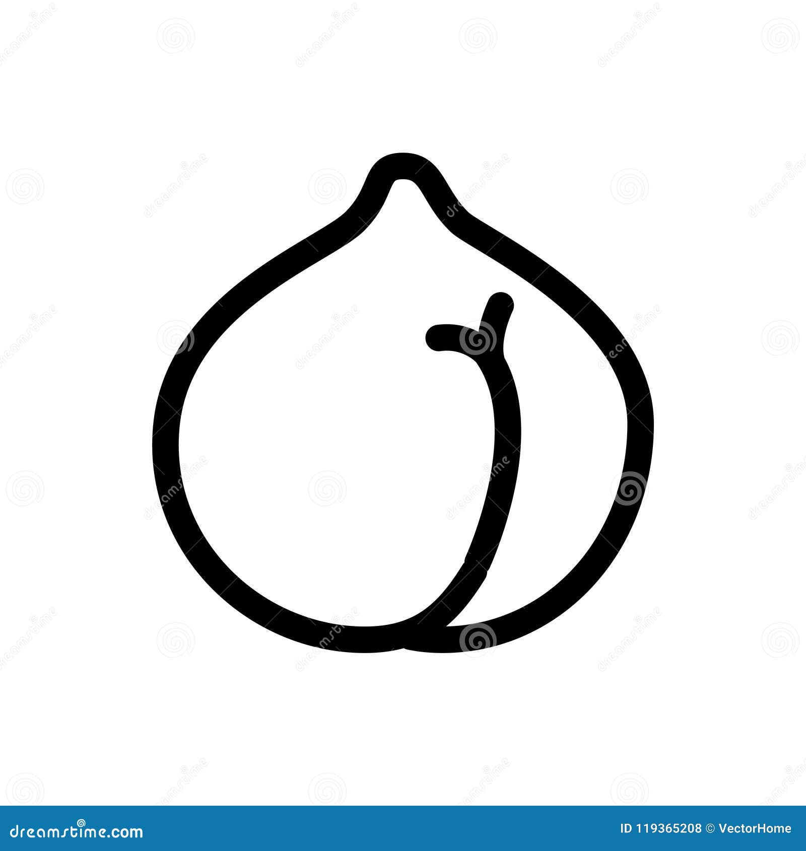 Icono Del Hummus De Los Garbanzos, Ejemplo Del Vector Ilustración del ...