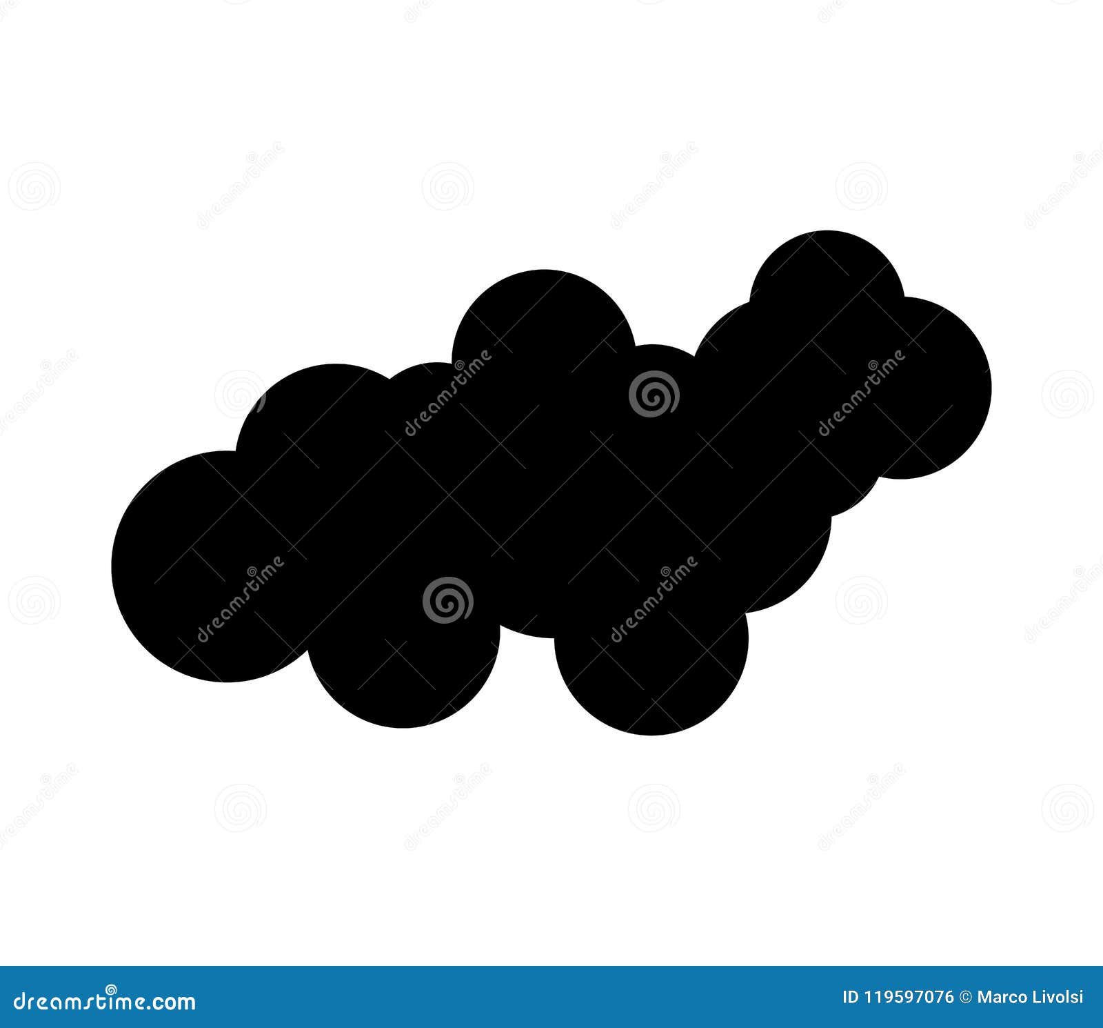 Icono del humo stock de ilustración. Ilustración de aislado - 119597076