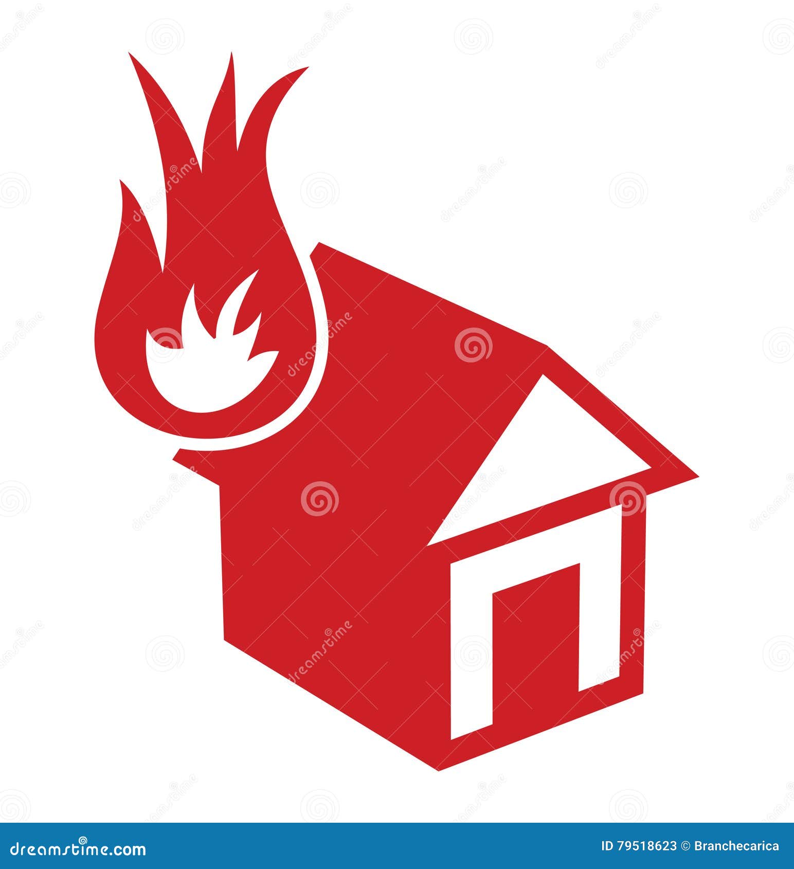 Icono Del Incendio Doméstico Stock de ilustración - Ilustración de ...