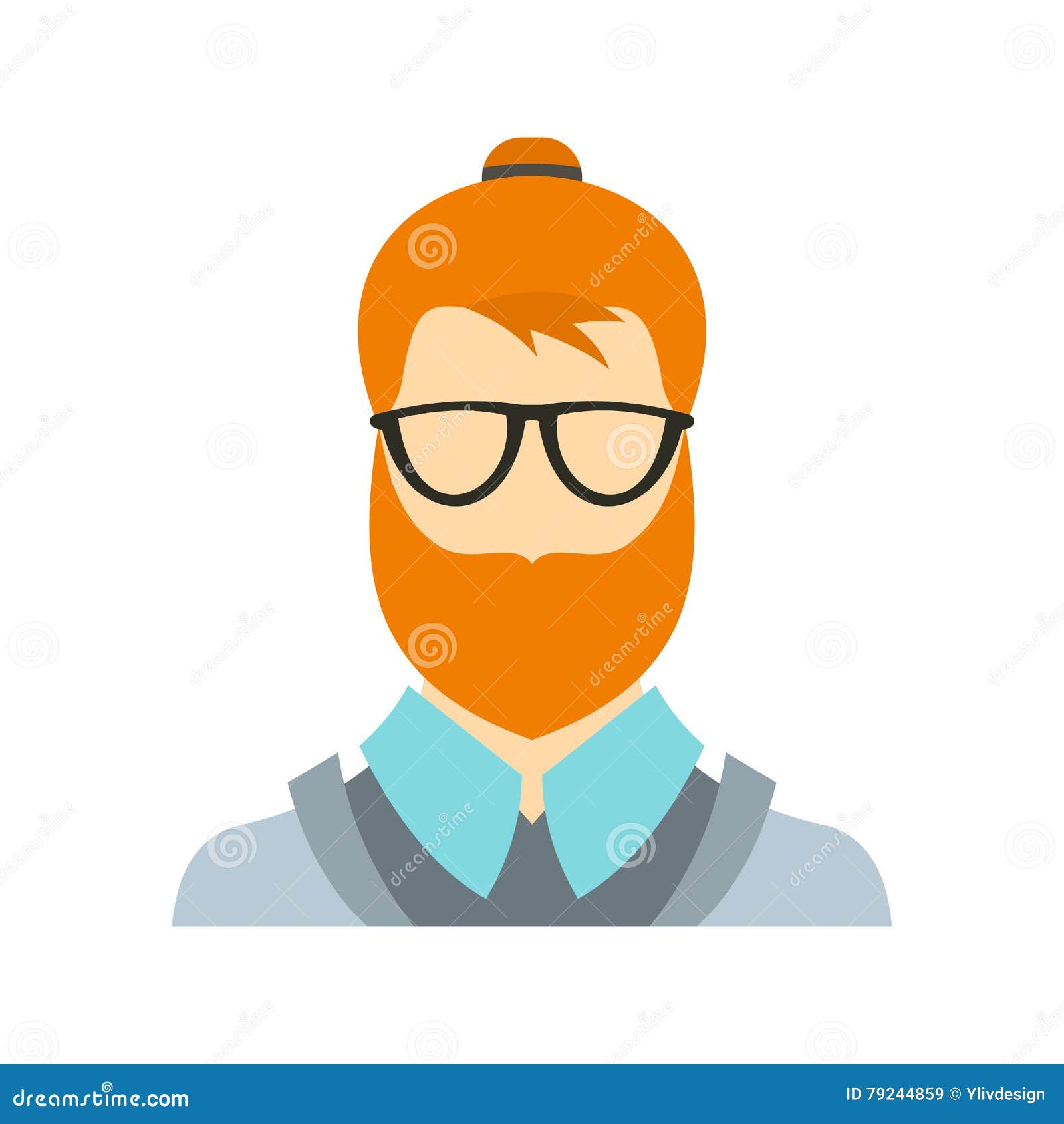 Icono Del Inconformista, Estilo Plano Ilustración del Vector ...