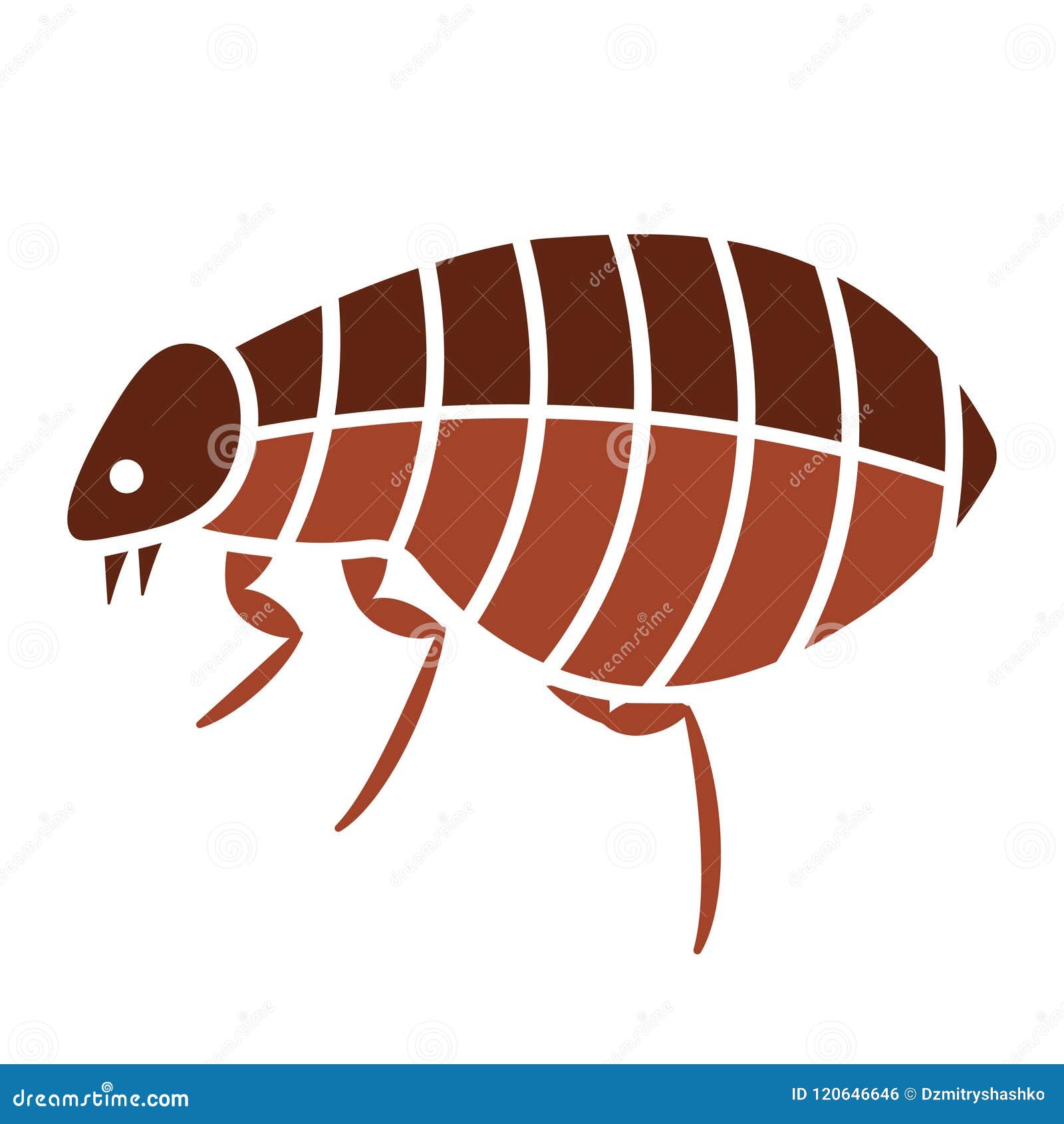 Icono Del Insecto De La Pulga Ilustración del Vector - Ilustración de ...