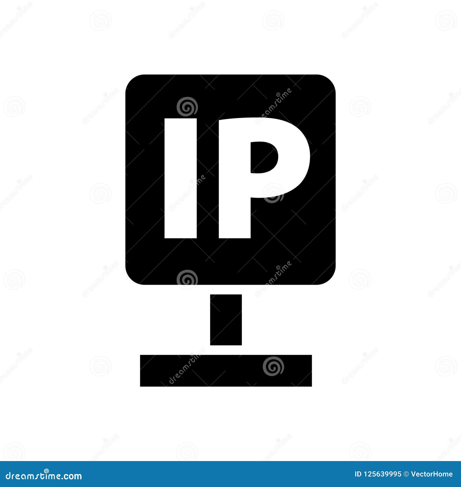 Icono Del IP, Ejemplo Del Vector Ilustración del Vector - Ilustración ...