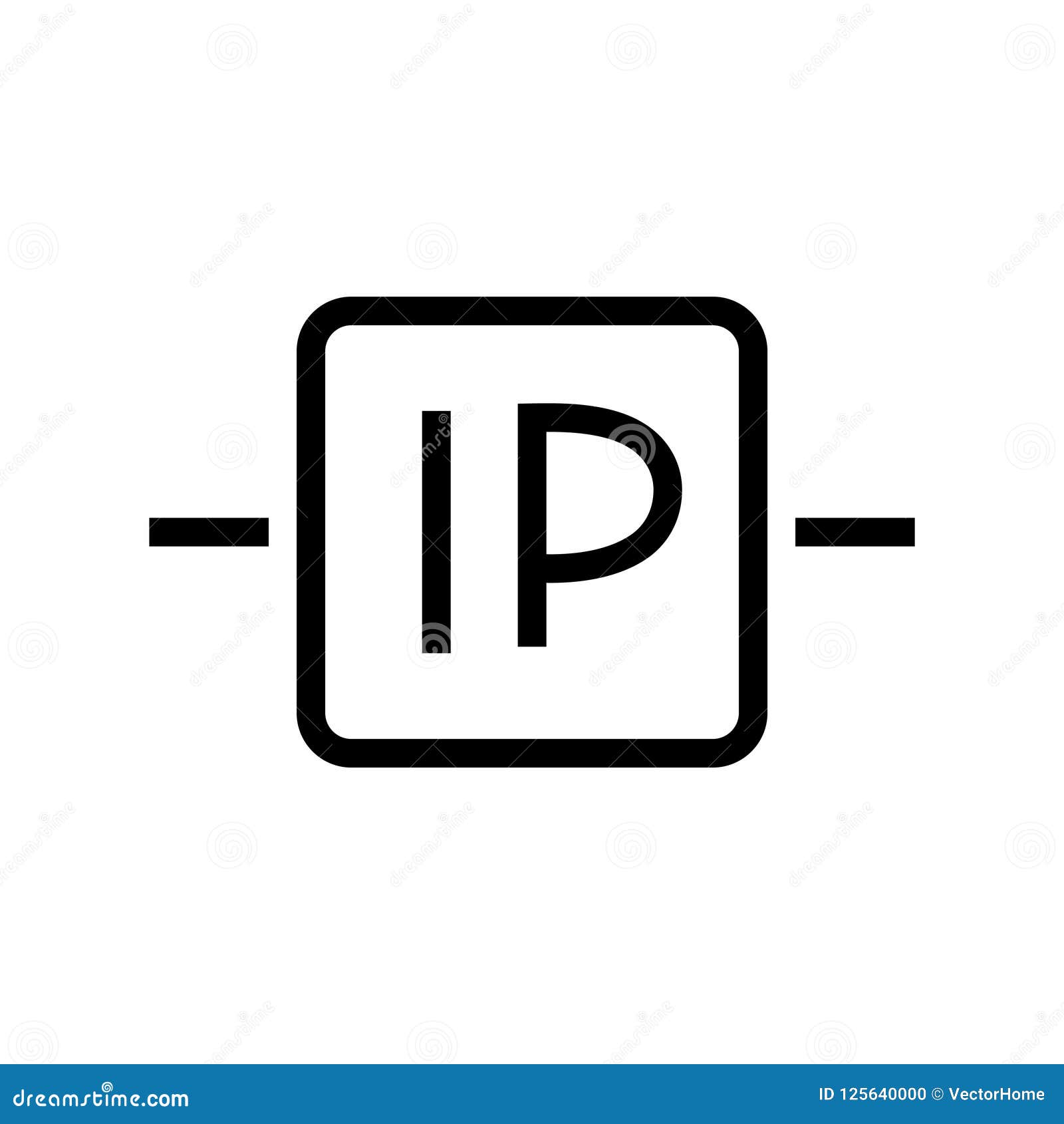 Icono Del IP, Ejemplo Del Vector Ilustración del Vector - Ilustración ...