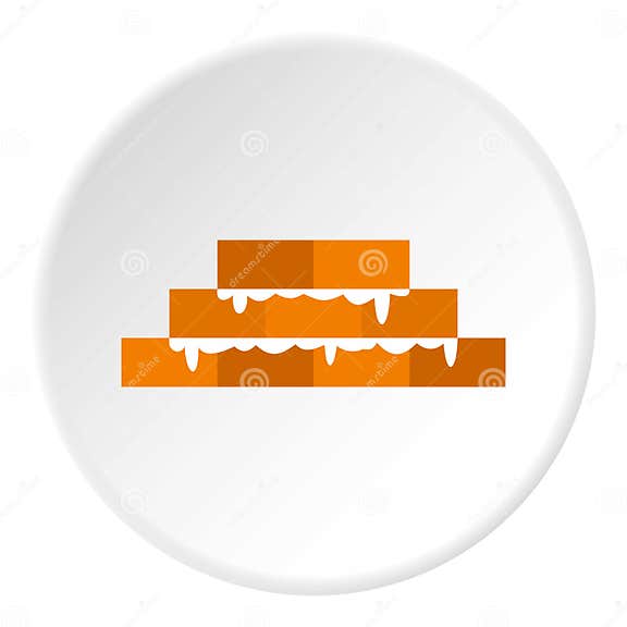 Icono Del Ladrillo Estilo Plano Ilustración Del Vector Ilustración