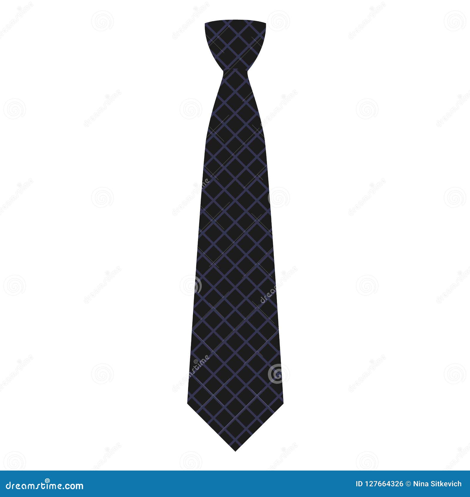 Icono Del Lazo Negro, Estilo Plano Ilustración del Vector - Ilustración ...