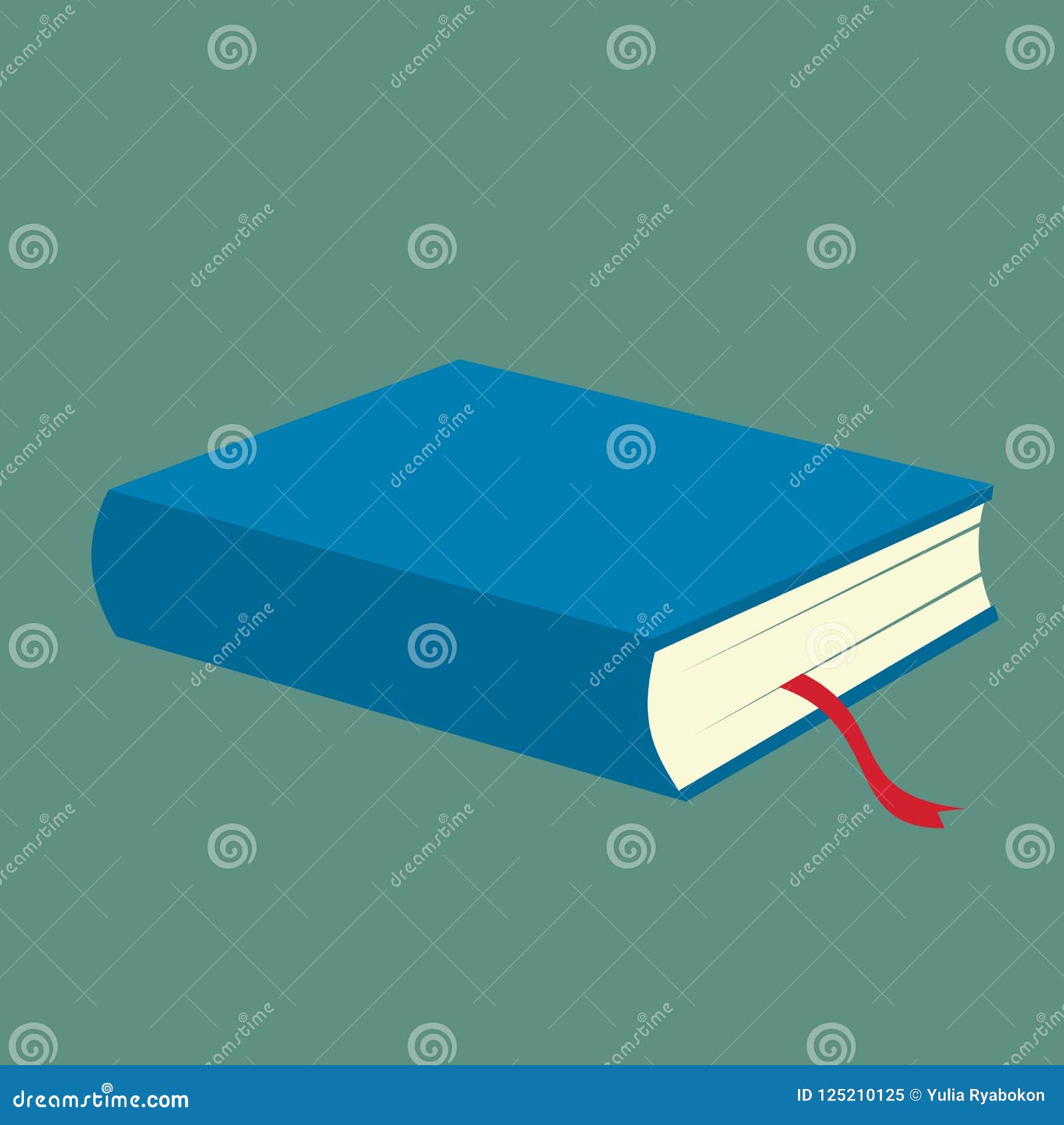 Icono del libro azul stock de ilustración. Ilustración de negocios ...