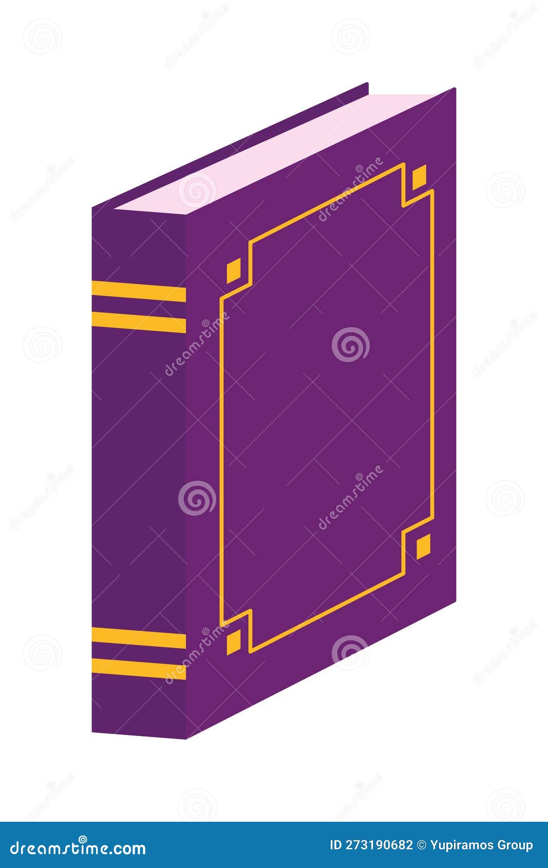 Icono del libro morado ilustración del vector. Ilustración de vector ...