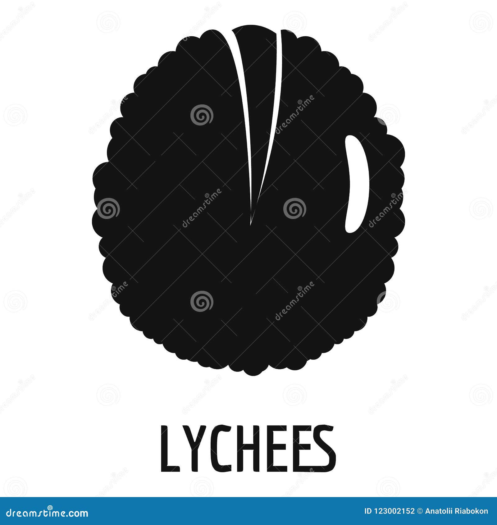 Icono Del Lichi, Estilo Simple Stock de ilustración - Ilustración de ...