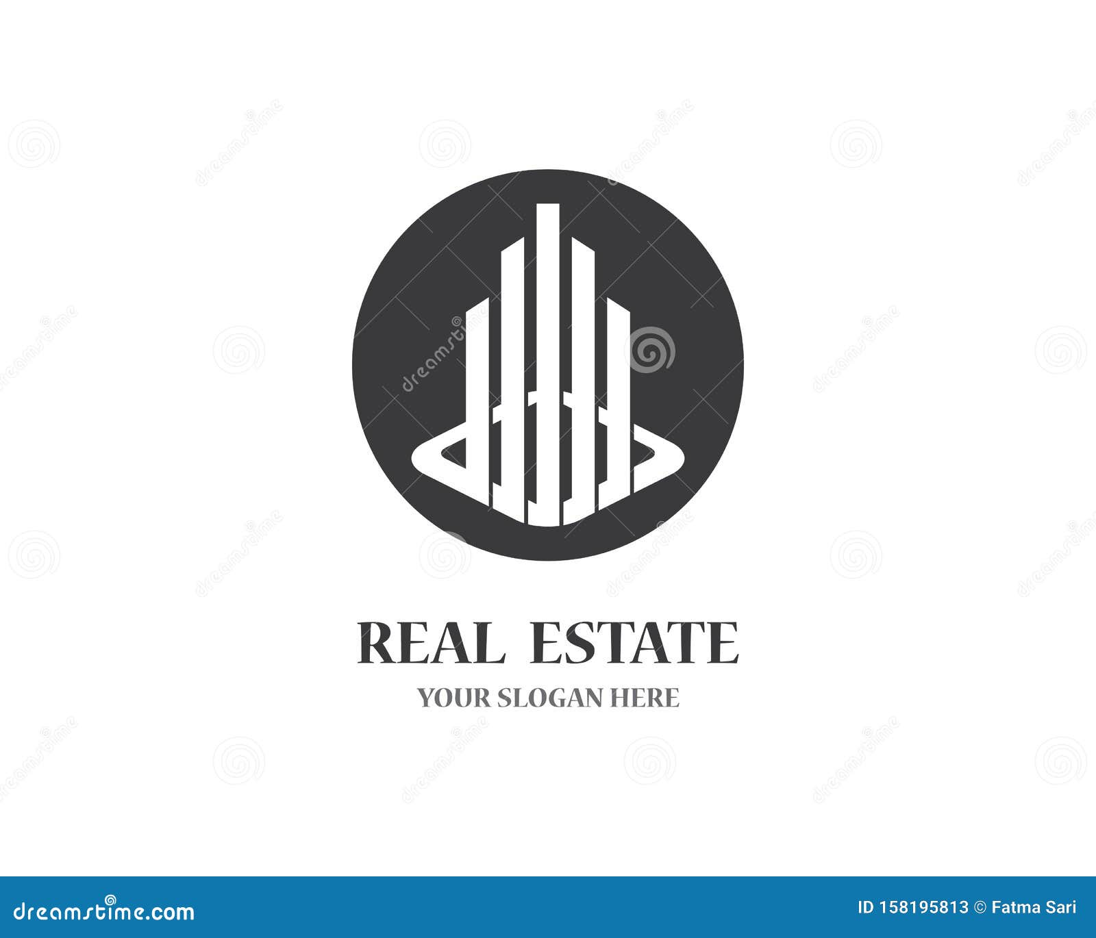 Icono Del Logotipo Inmobiliario Ilustración del Vector - Ilustración de ...