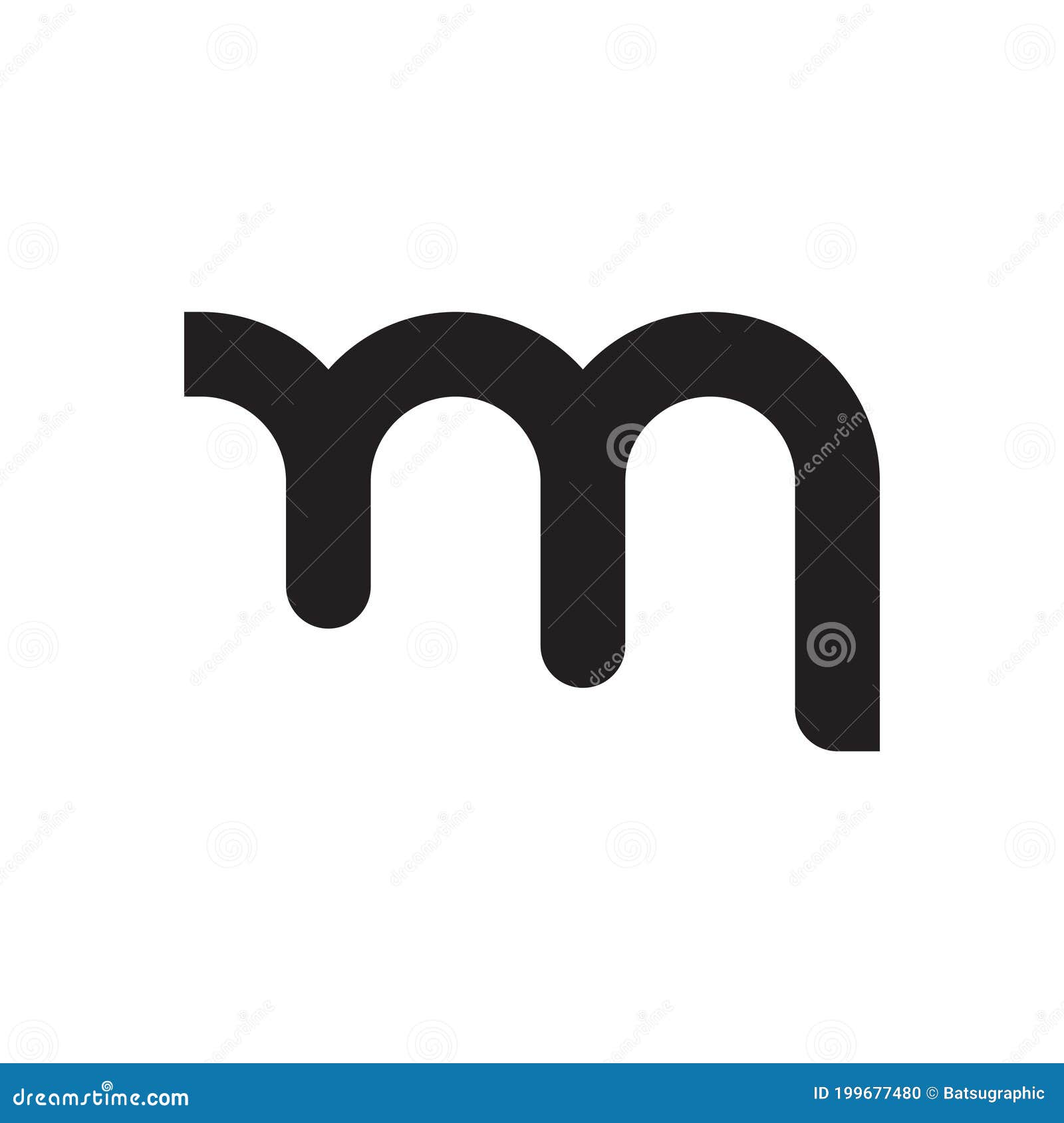 Icono Del Logotipo Del Vector De La Letra Inicial Ilustración del ...