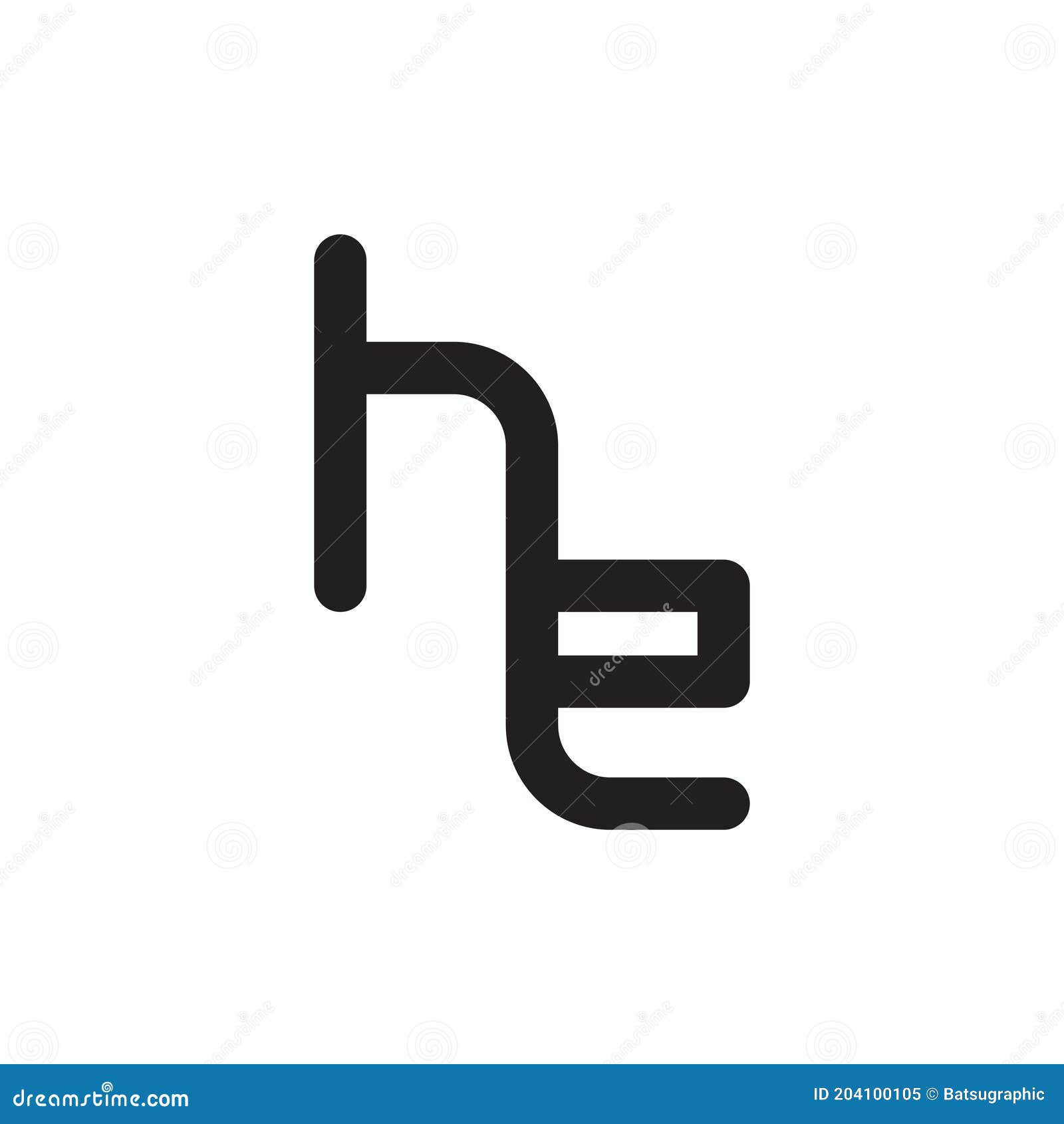 Icono Del Logotipo Del Vector De Letra Inicial Ilustración del Vector ...