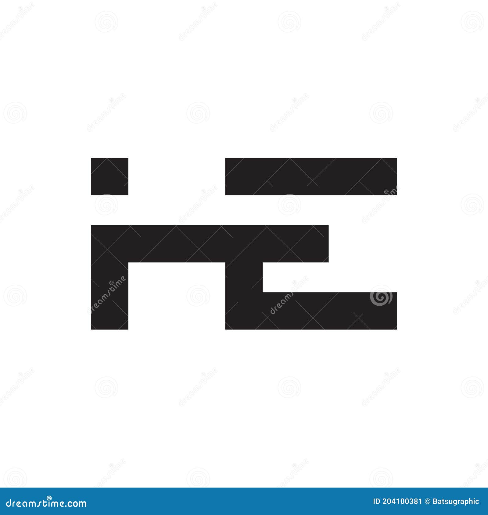 Icono Del Logotipo Del Vector De Letra Inicial Ilustración del Vector ...