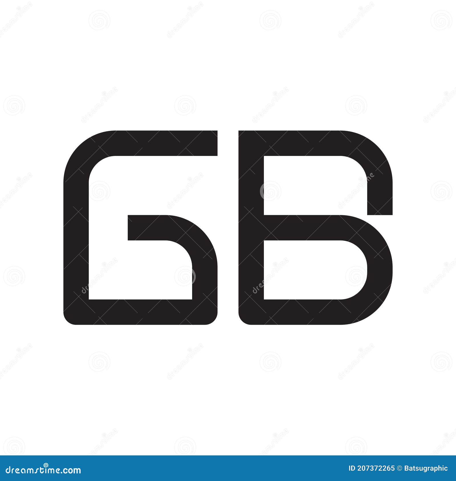 Icono Del Logotipo Del Vector De Letra Inicial Gb Ilustración del ...
