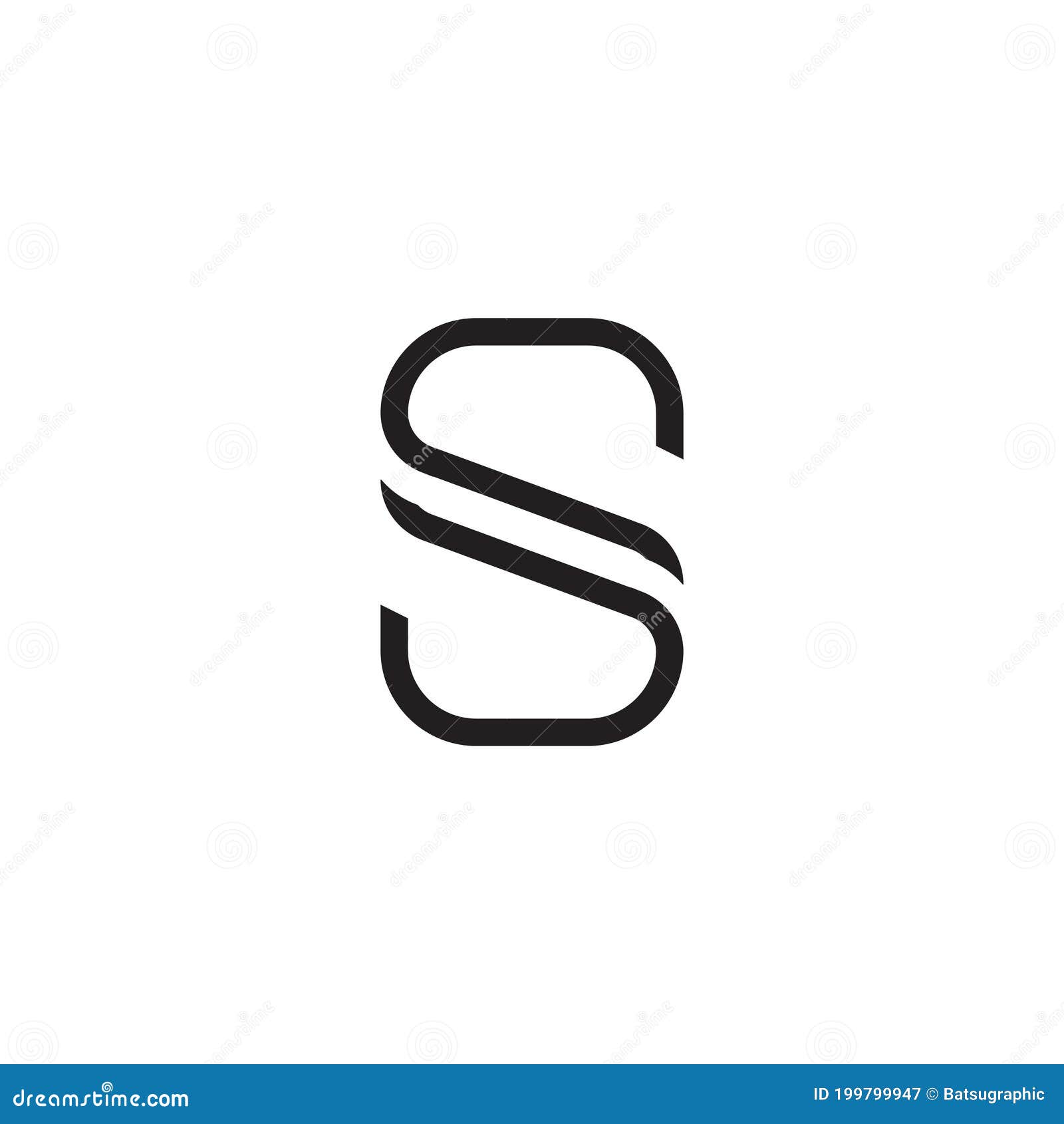 Icono Del Logotipo Del Vector De Letras Iniciales Ilustración del ...