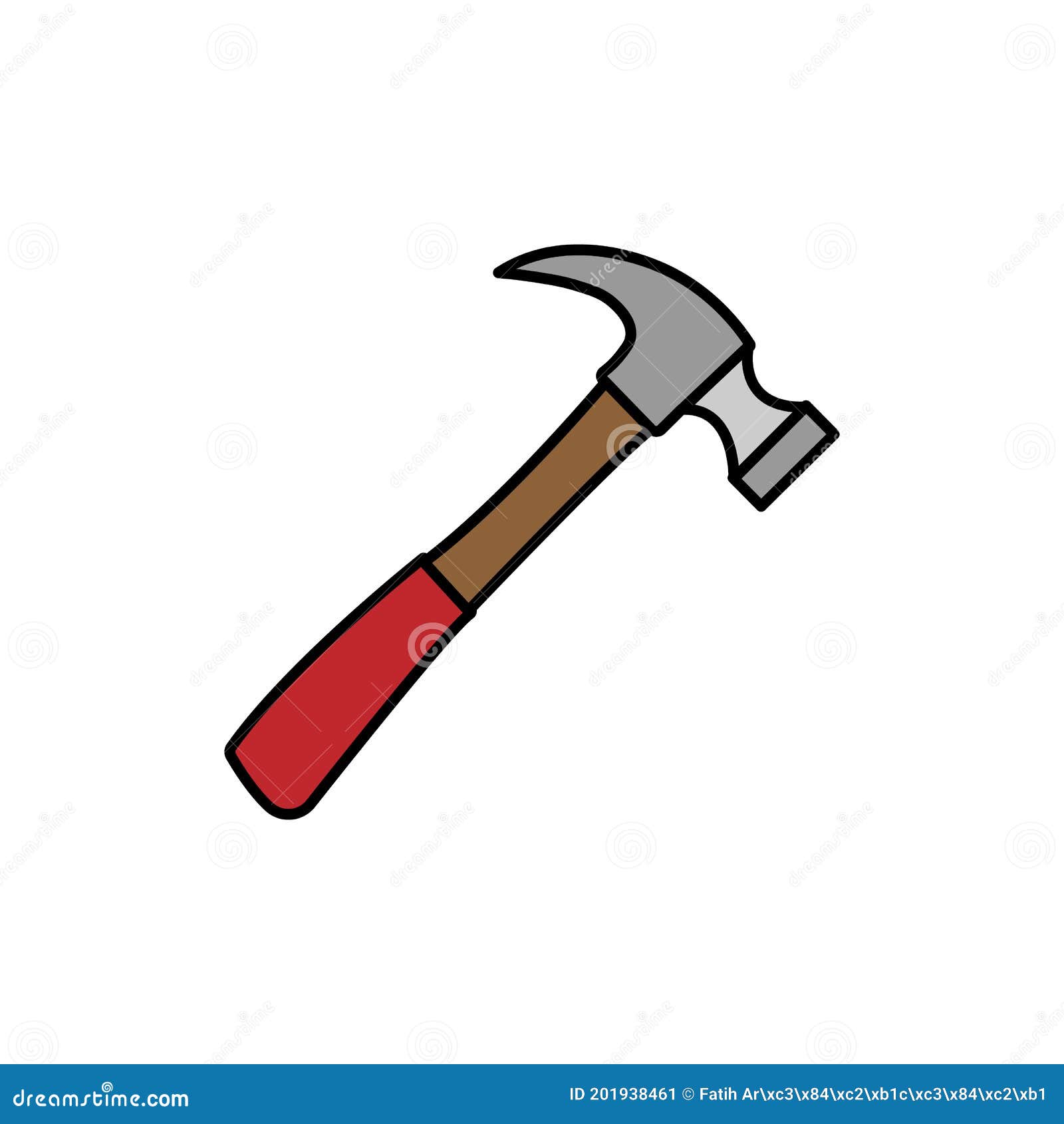 Icono Del Macillo De Color. Ejemplo Aislado Del Vector. Ilustración del ...