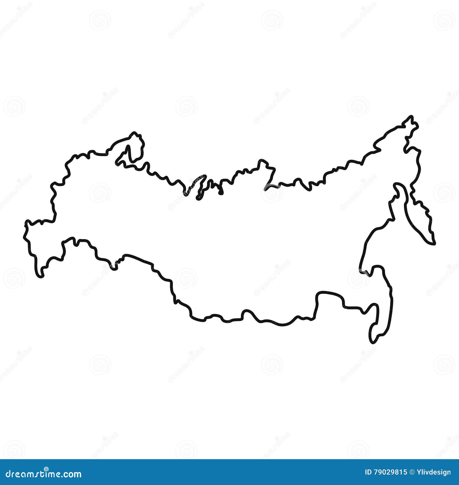 Icono Del Mapa De Rusia, Estilo Del Esquema Ilustración del Vector ... Icono Del Mapa De Rusia, Estilo Del Esquema Ilustración del Vector ...
