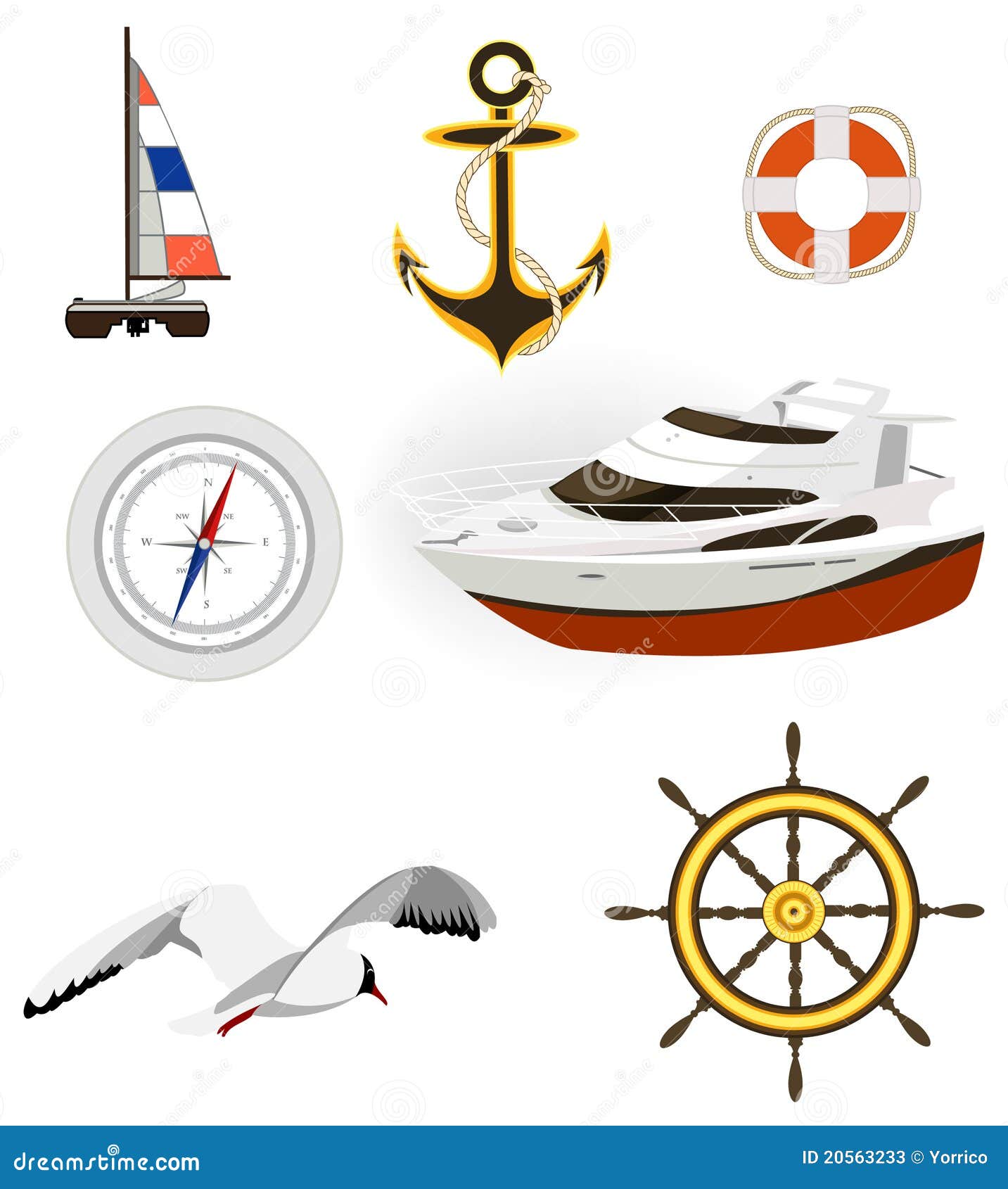 Icono del mar ilustración del vector. Ilustración de salvavidas - 20563233