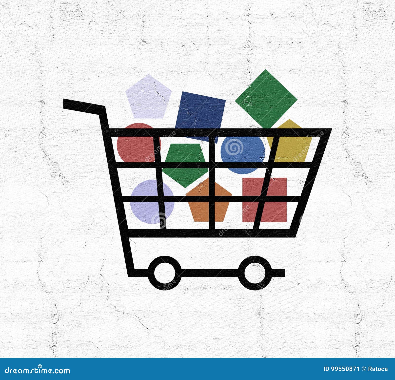 Icono del mercado stock de ilustración. Ilustración de imagen - 99550871