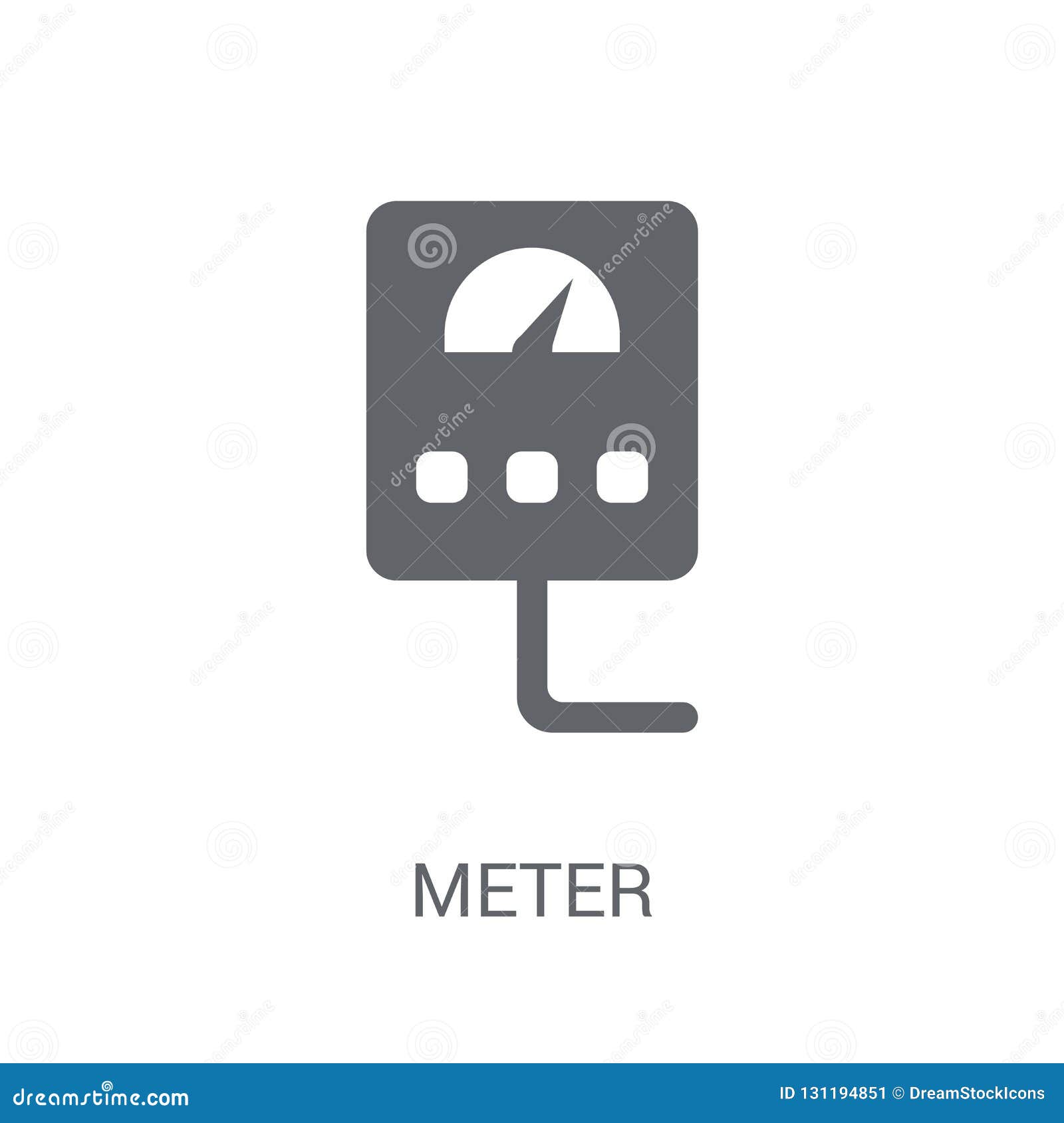 Icono del metro ilustración del vector. Ilustración de medida - 131194851
