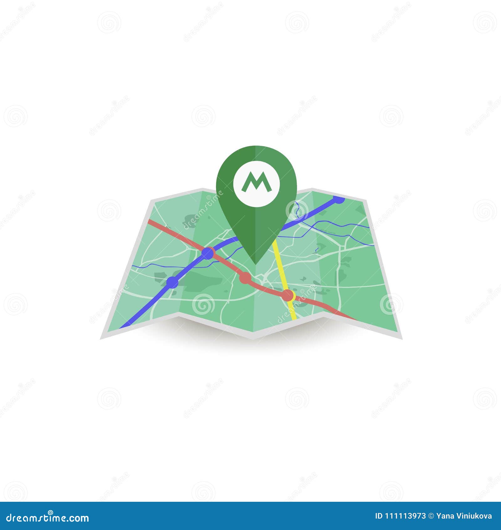 Icono Del Metro Del Vector Mapa Aislado Ilustración del Vector ...