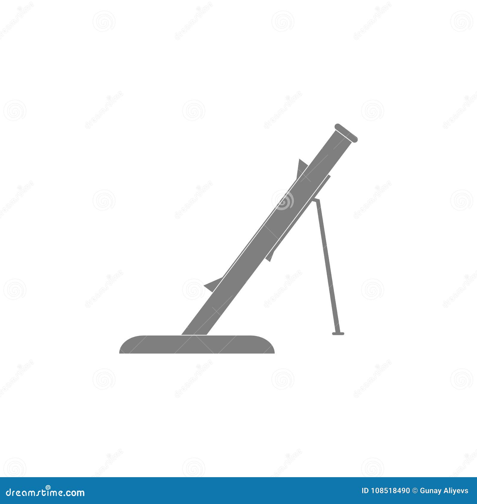 Icono del mortero ilustración del vector. Ilustración de blanco - 108518490