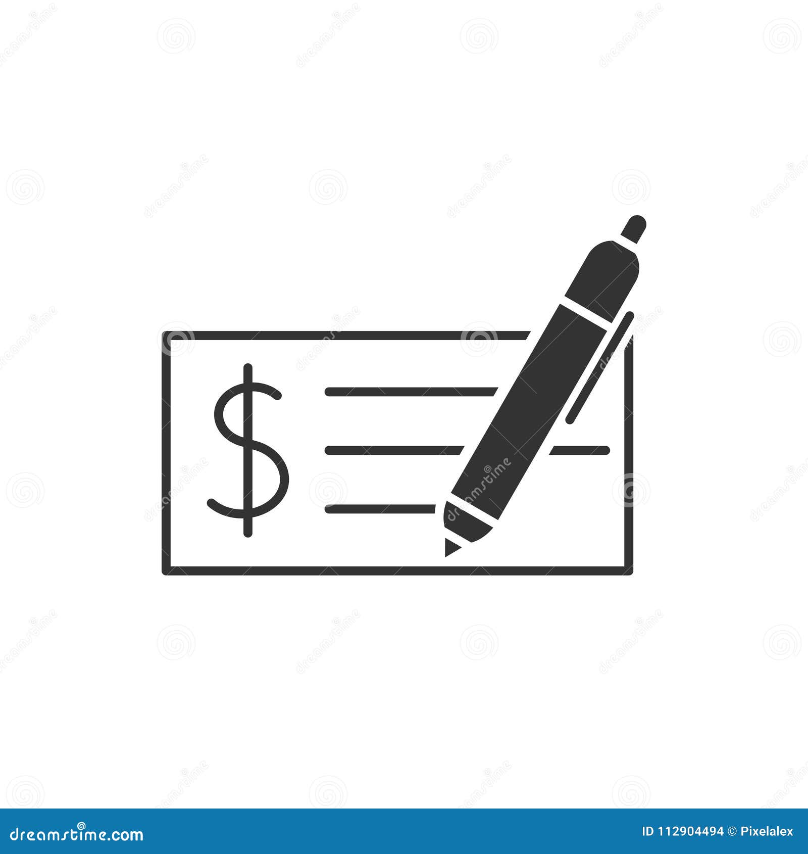 Icono Del Negro Del Control De Banco Ilustración del Vector ...