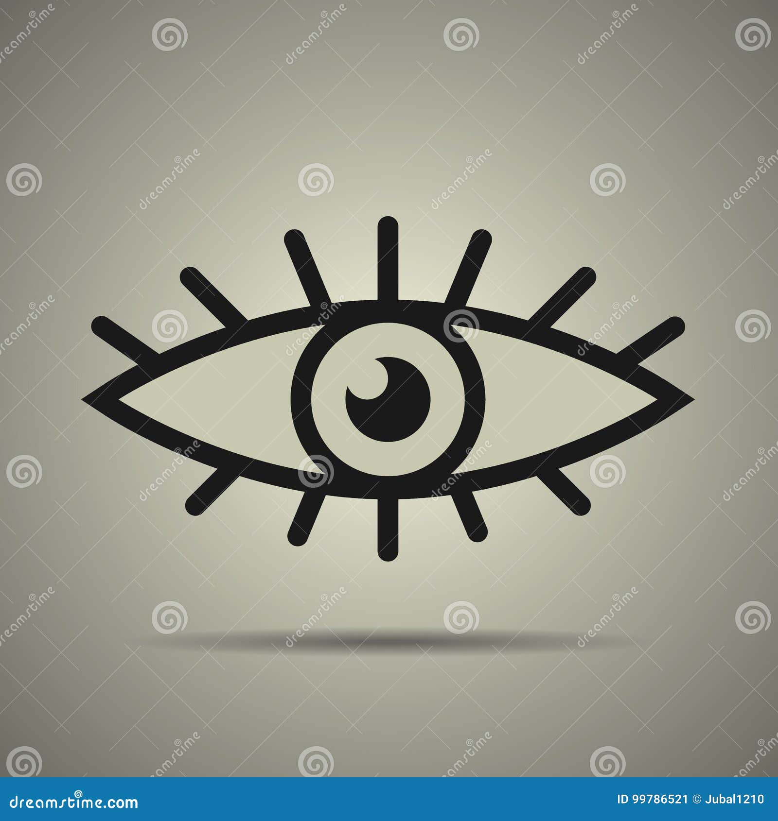 Icono del ojo ilustración del vector. Ilustración de negocios - 99786521