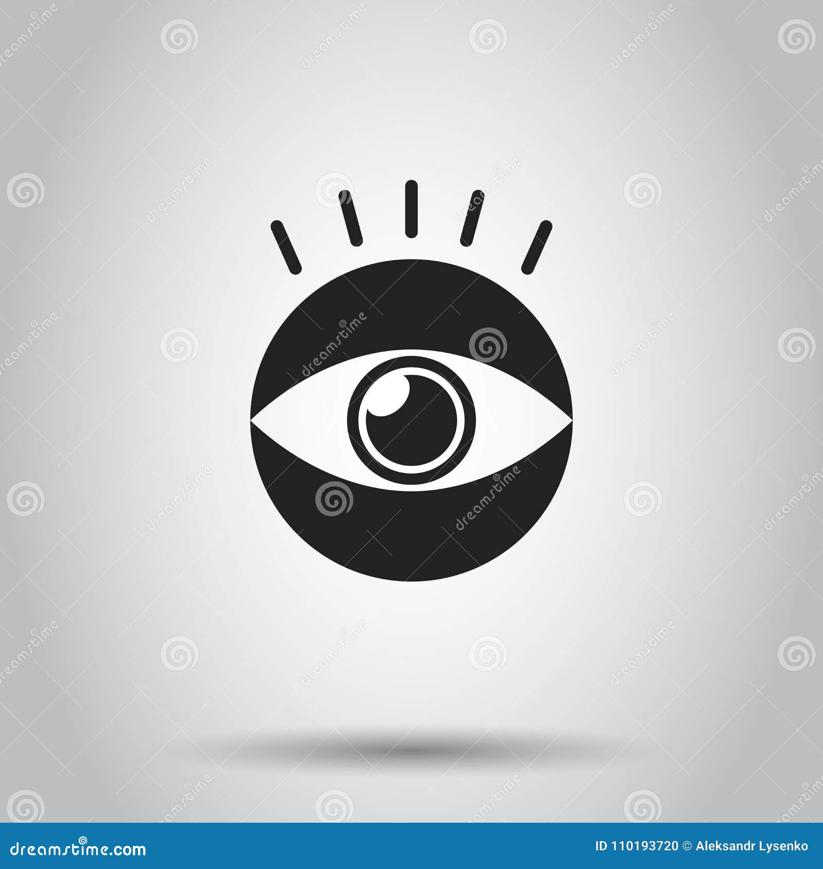 Icono Del Ojo Simple Ejemplo Del Vector En Fondo Aislado Megabus ...