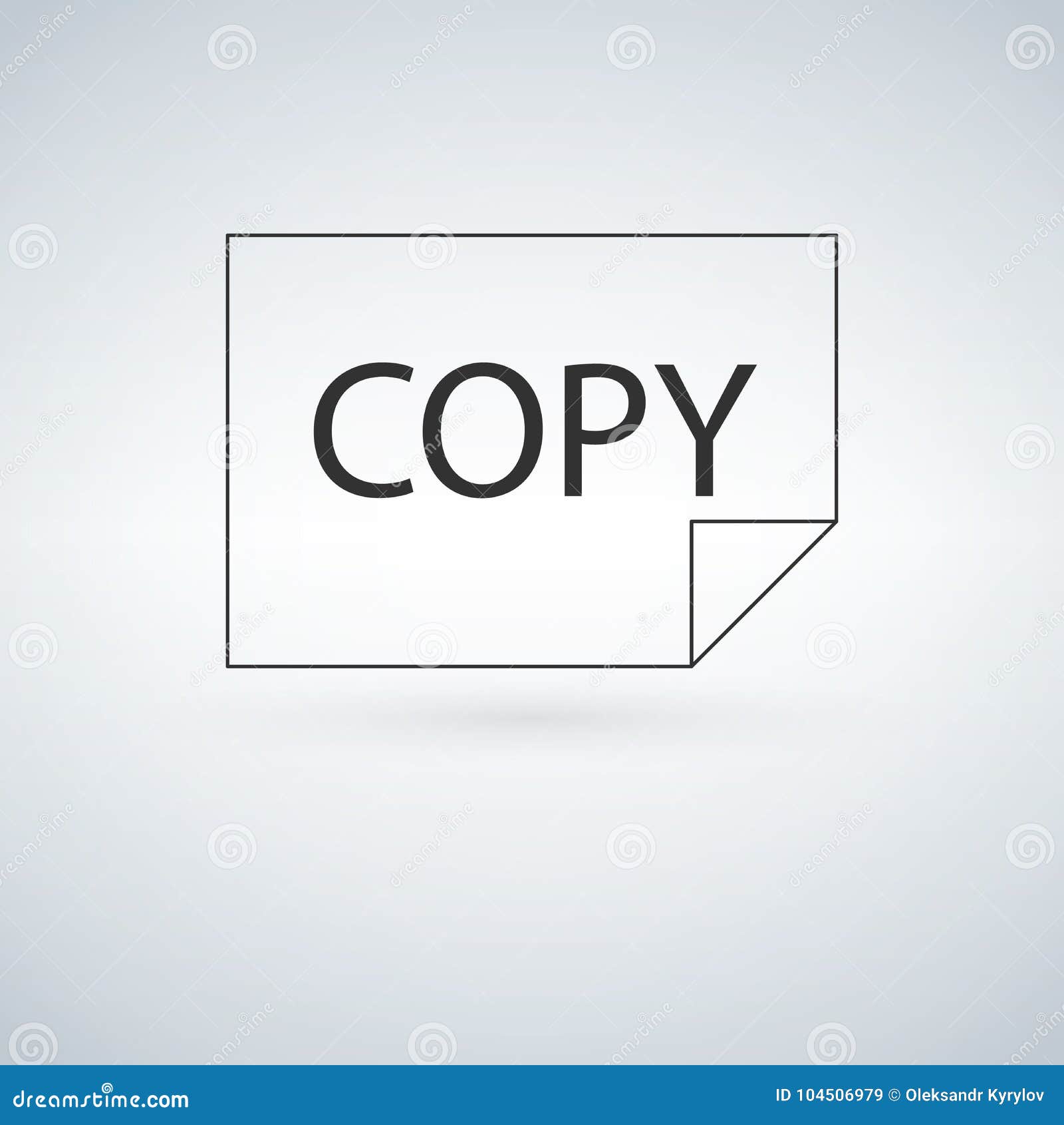 Icono del papel de copia stock de ilustración. Ilustración de libreta ...