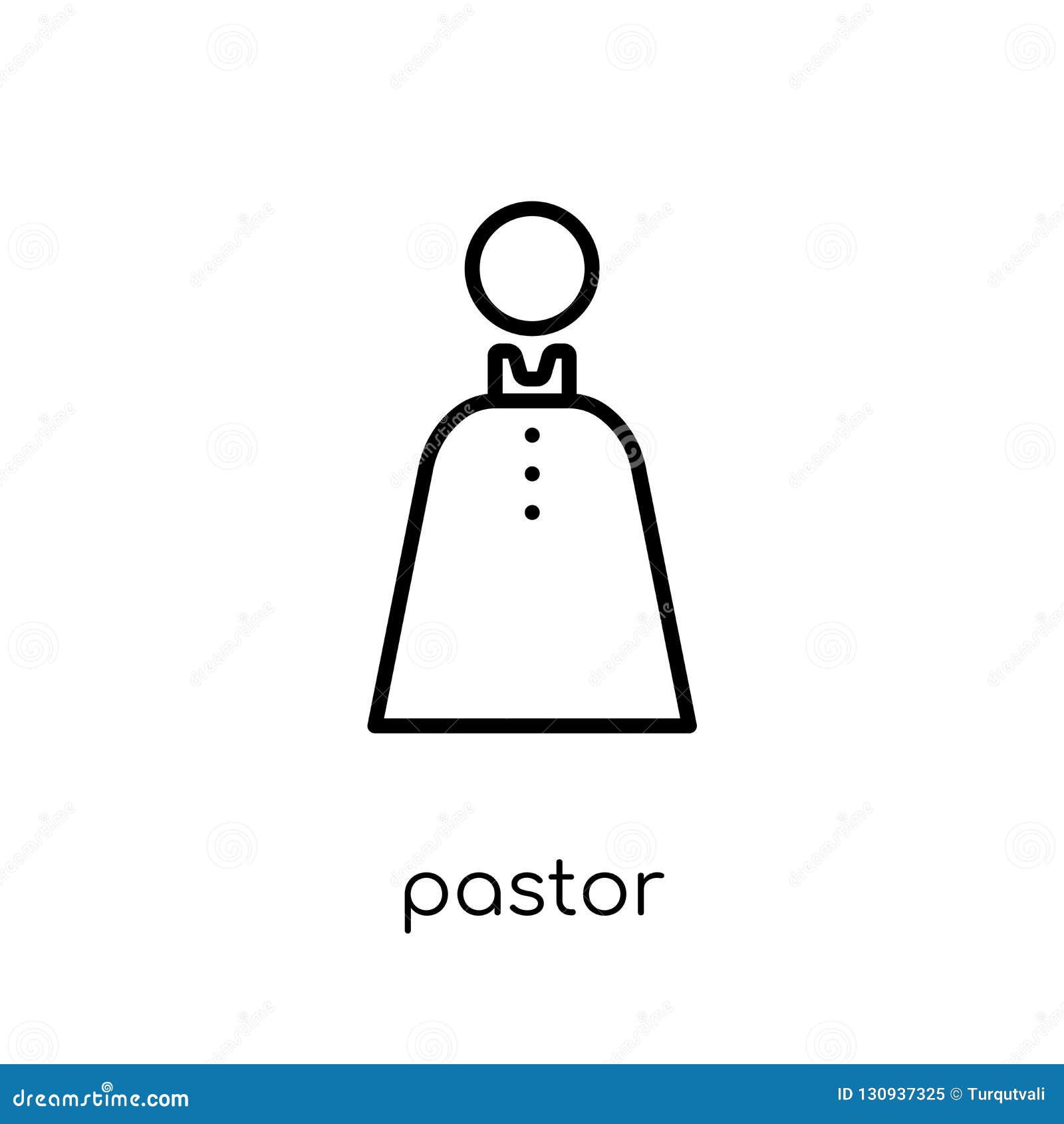 Icono del pastor ilustración del vector. Ilustración de negro - 130937325