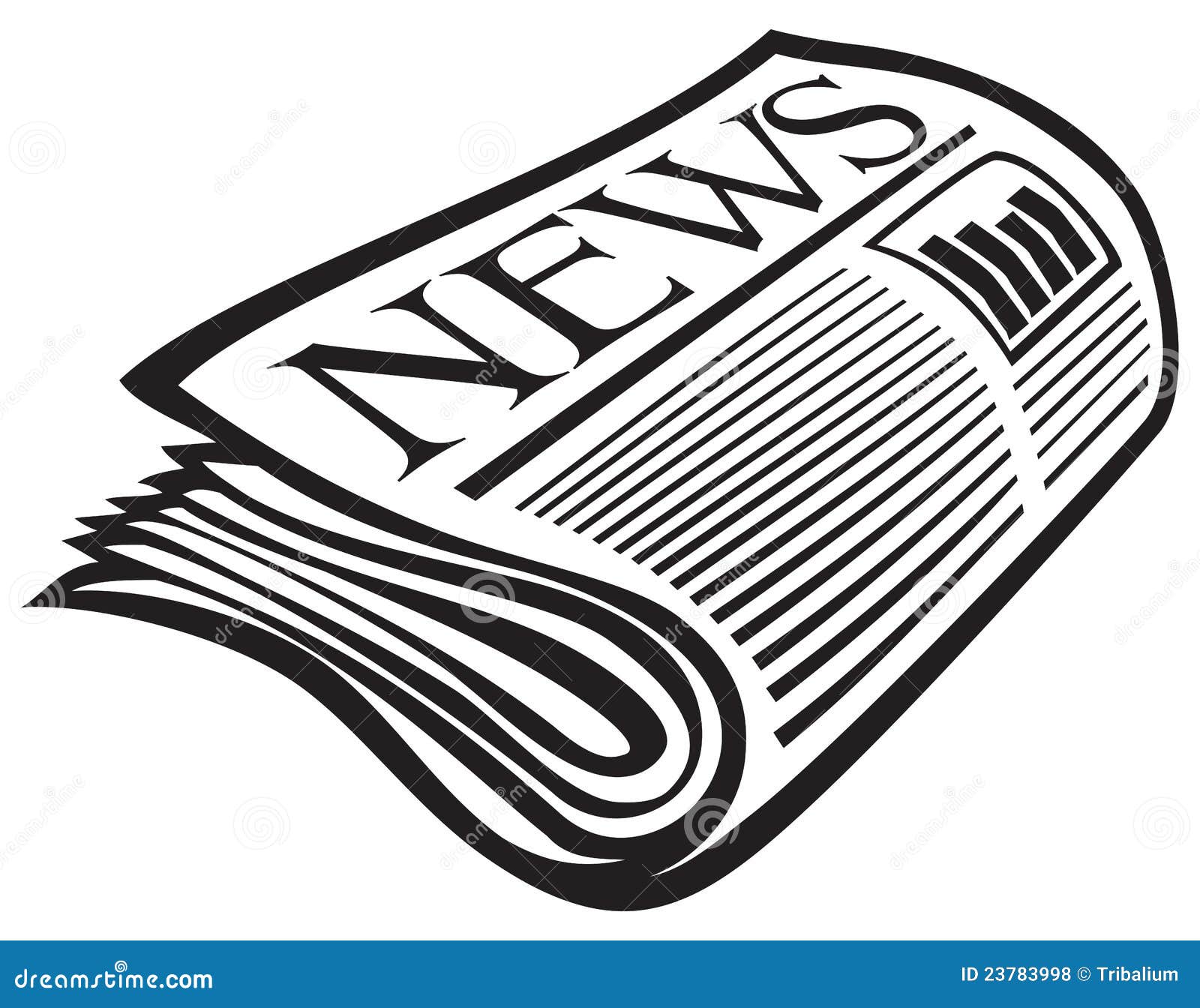 Icono Del Periódico Del Vector Ilustración del Vector - Ilustración de ...