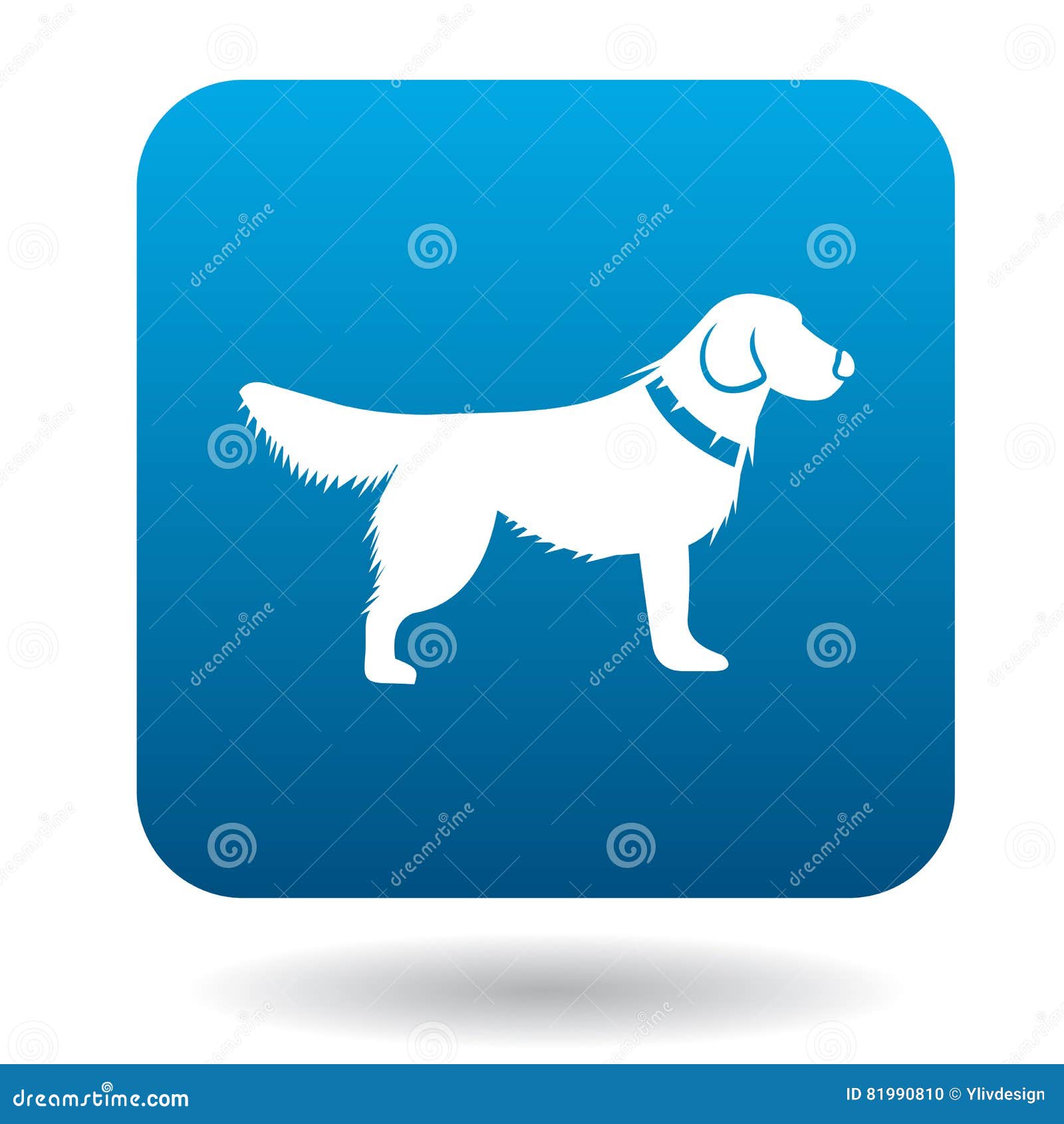 Icono Del Perro, Estilo Simple Ilustración del Vector - Ilustración de ...