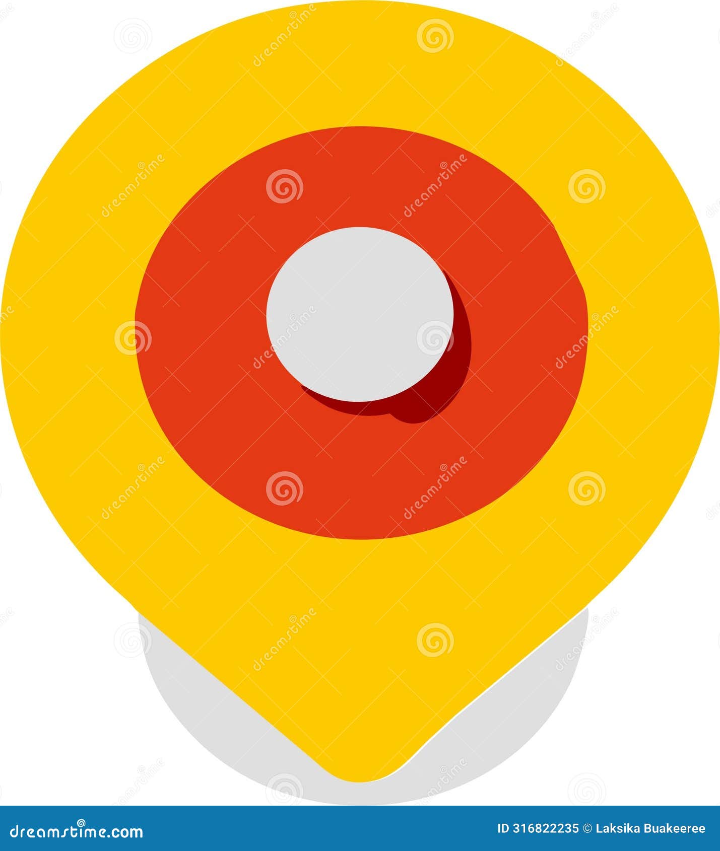 Icono Del Pin Del Mapa Simple Ilustración del Vector - Ilustración de ...