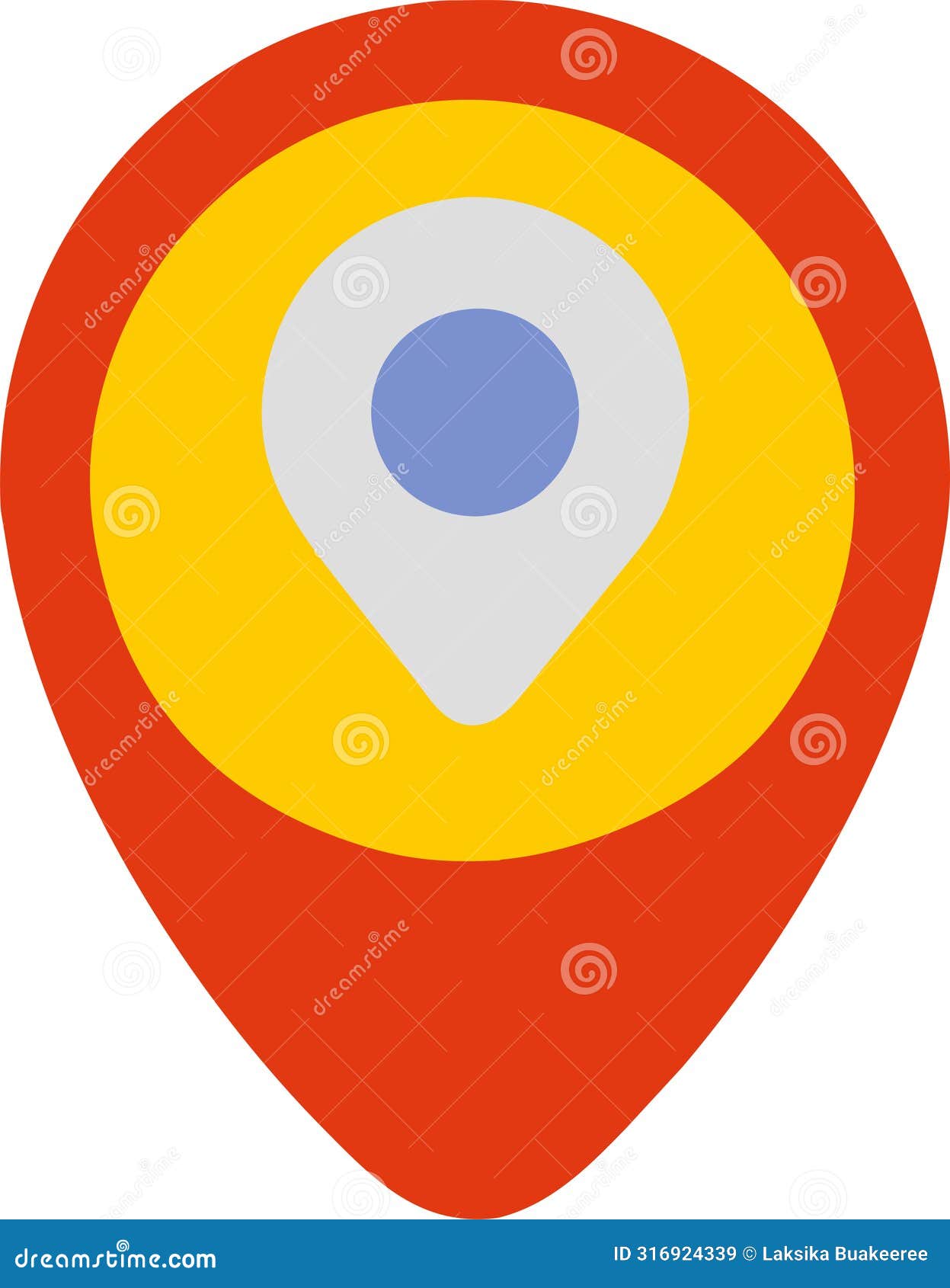 Icono Del Pin Del Mapa Simple Ilustración del Vector - Ilustración de ...