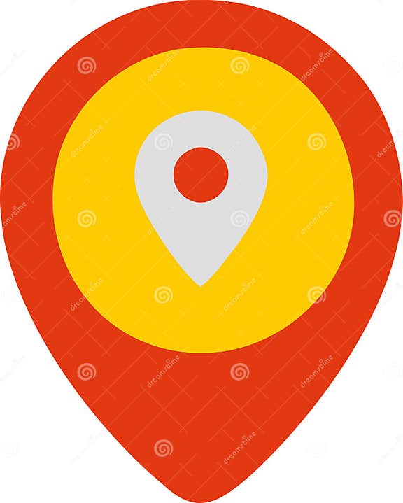 Icono Del Pin Del Mapa Simple Ilustración del Vector - Ilustración de ...