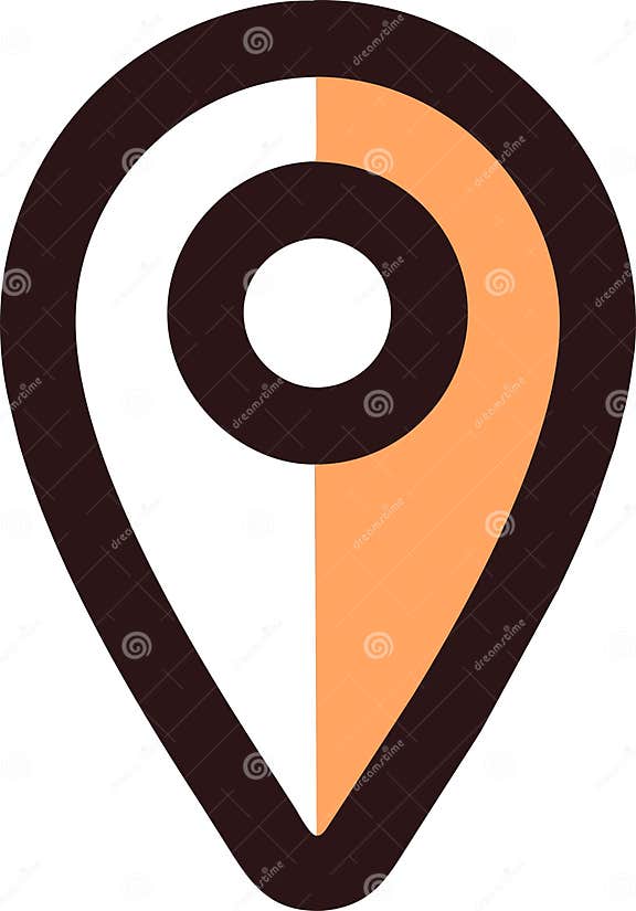 Icono Del Pin Del Mapa Simple Ilustración del Vector - Ilustración de ...