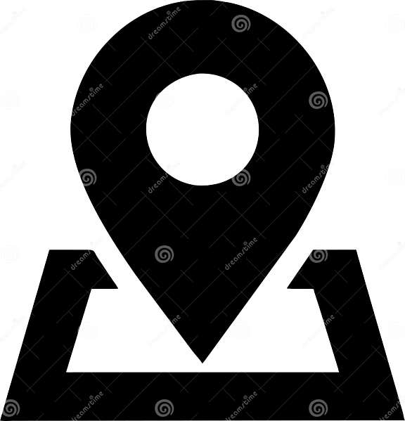Icono Del Pin Del Mapa Simple Ilustración del Vector - Ilustración de ...