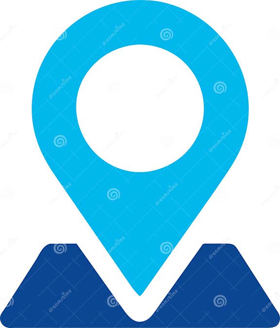 Icono Del Pin Del Mapa Simple Ilustración del Vector - Ilustración de ...
