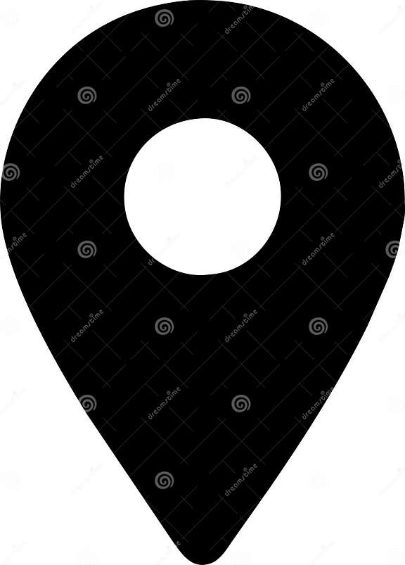 Icono Del Pin Del Mapa Simple Ilustración del Vector - Ilustración de ...